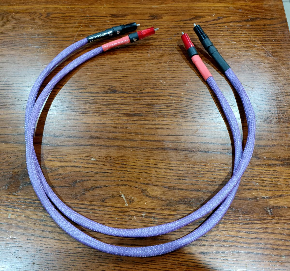 Chord RCA pair Indigo 1m |﻿ Hi-Fi and Cinema Cables & Accessories