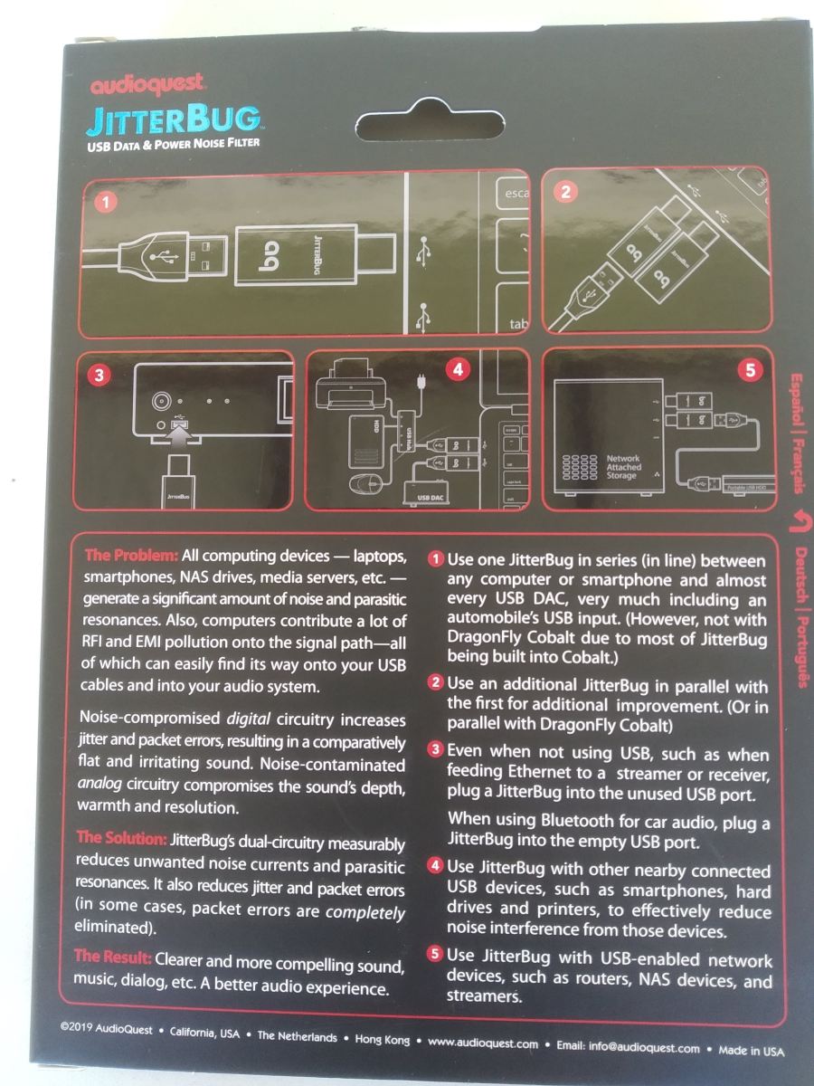 AudioQuest Jitterbug (Original) - Hi-Fi and Cinema Cables & Accessories ...