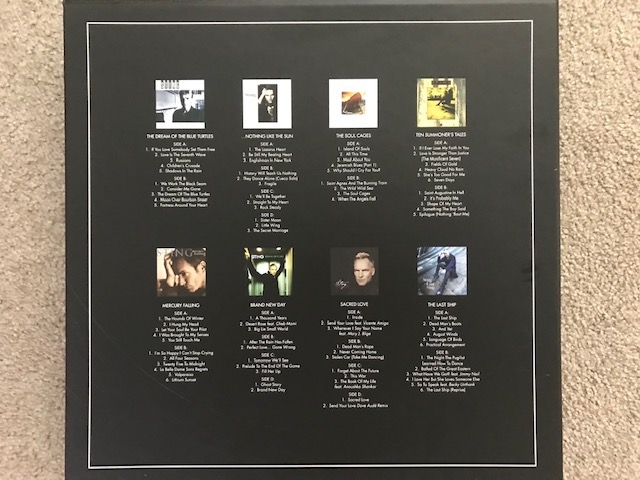 Sting " The Studio Collection" 8 LP Vinyl Box Set |﻿ Vinyl, CD, and Blu-ray