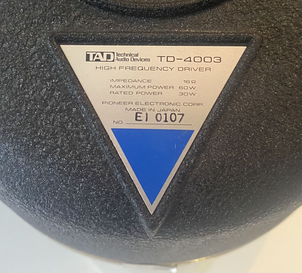 TAD TD-4003 compression drivers one pair - Hi-Fi and Cinema Cables ...
