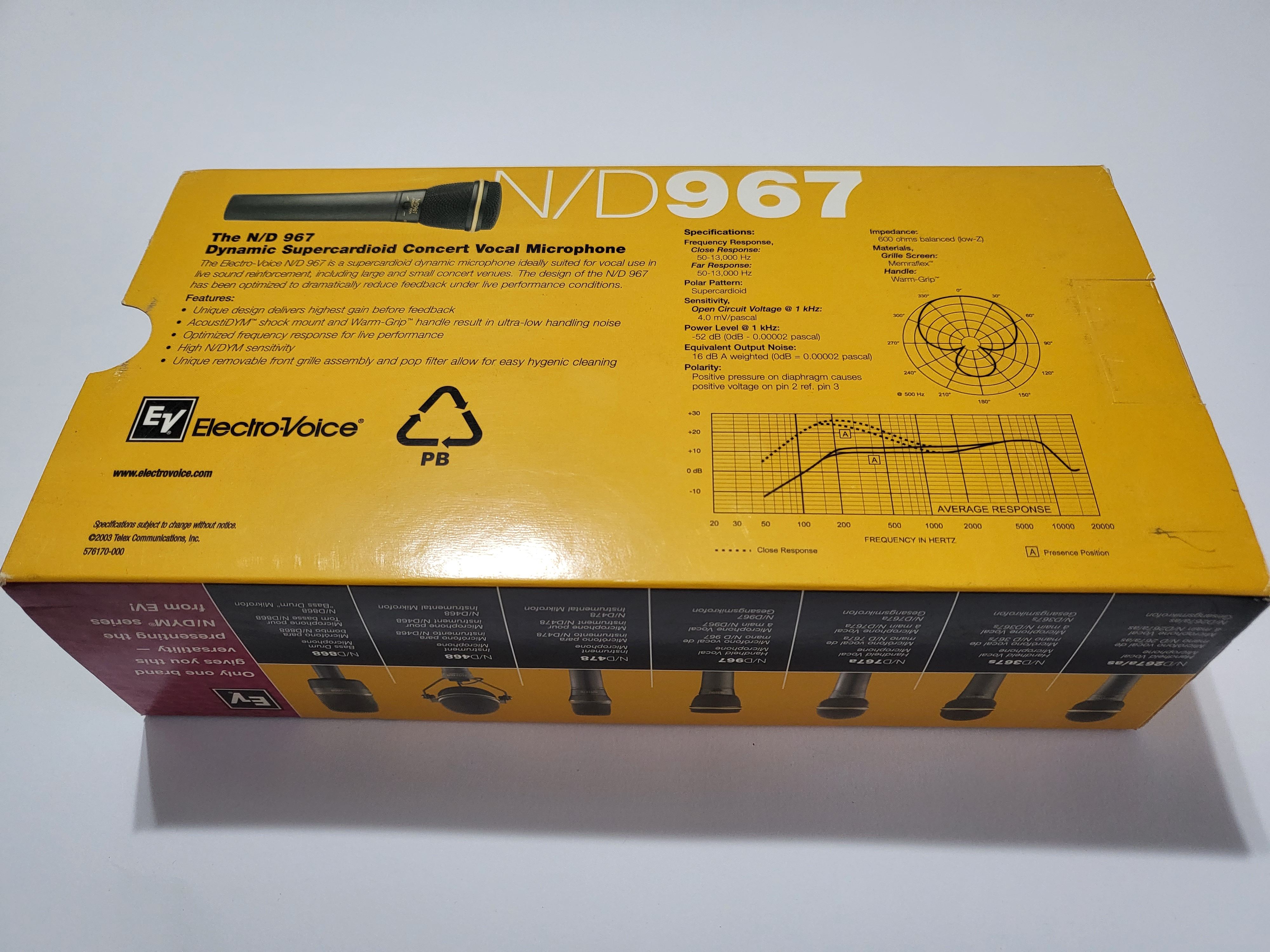 Electro-Voice N/D967 Concert Vocal Microphone - Classifieds - All Other ...