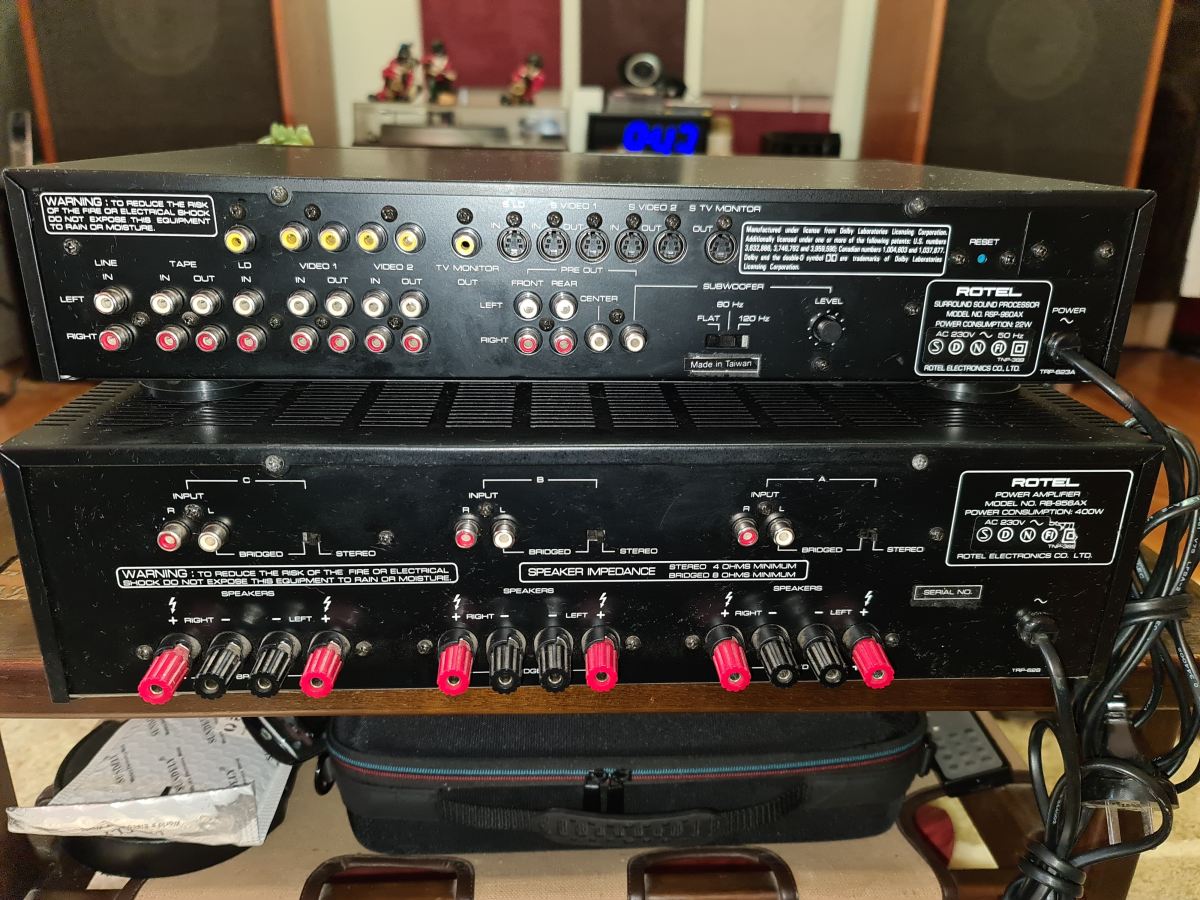 Rotel pre and power amplifier |﻿ Stereo, Home Cinema, Headphones Components
