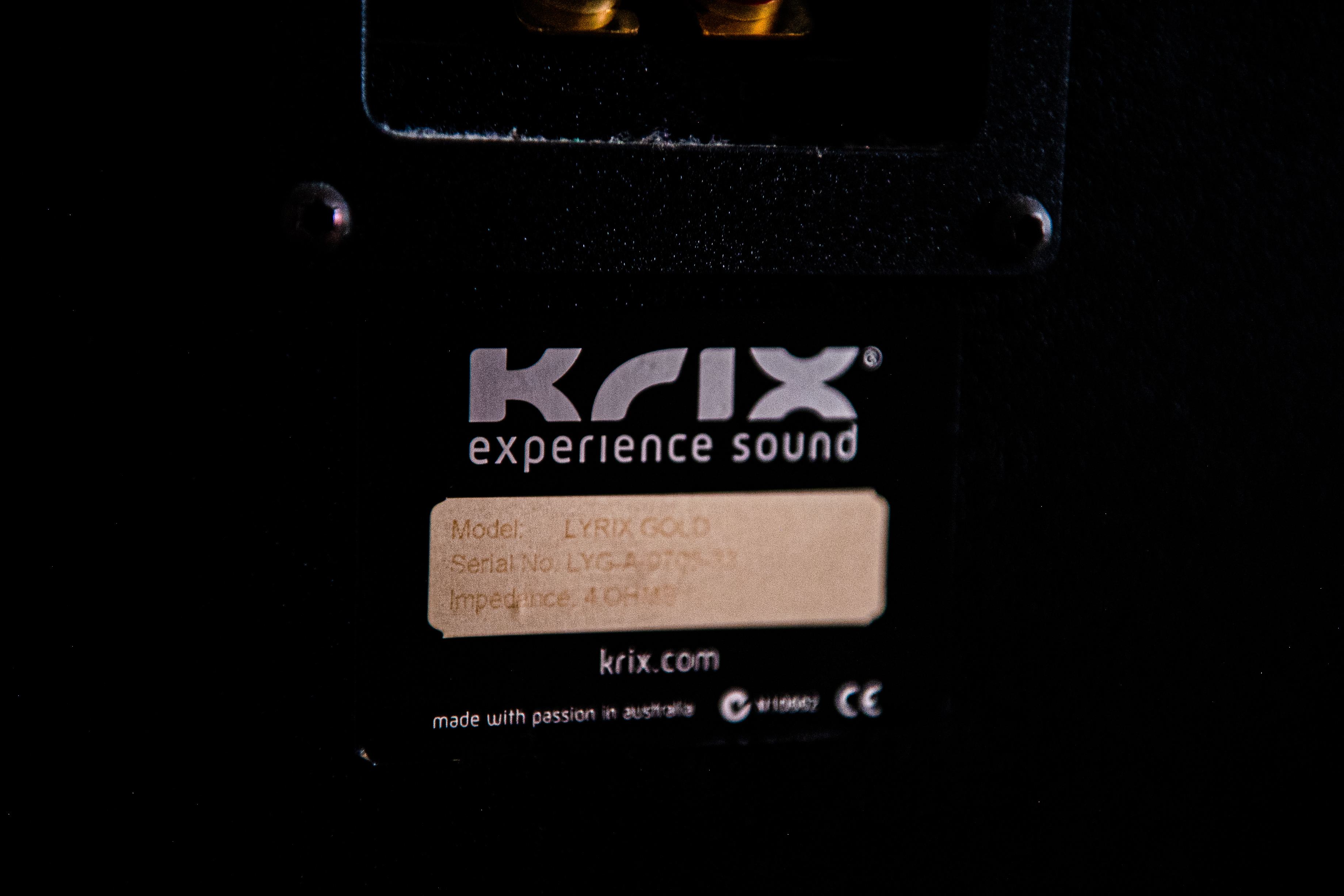 SOLD ELSEWHERE: Krix Lyrix Gold speakers - Stereo, Home Cinema ...