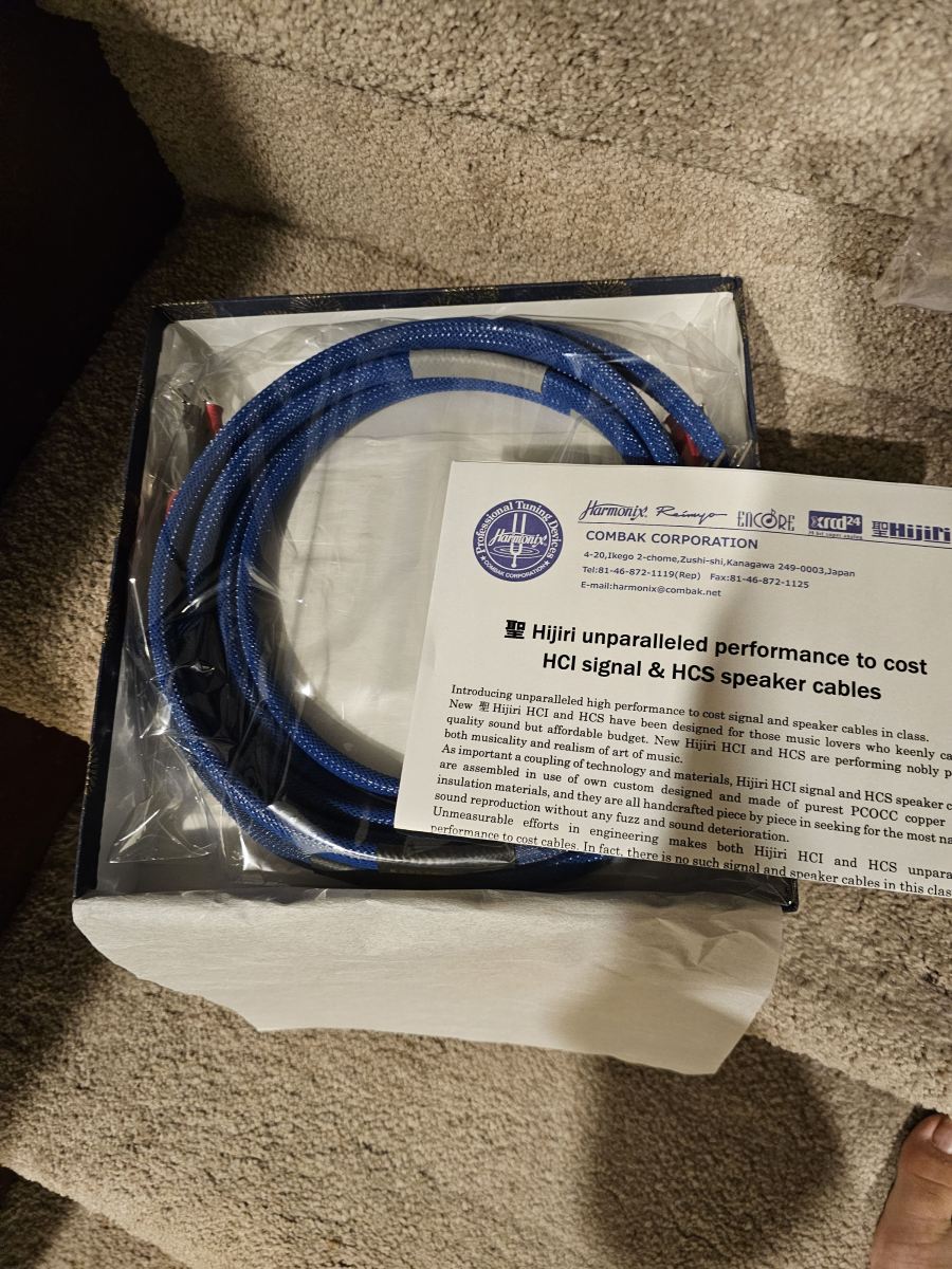 Hijiri hcs 25 2.5m speaker cable |﻿ Hi-Fi and Cinema Cables & Accessories