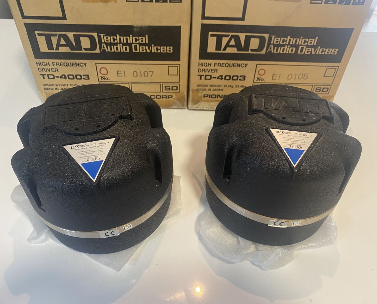 TAD TD-4003 compression drivers one pair - Hi-Fi and Cinema Cables ...