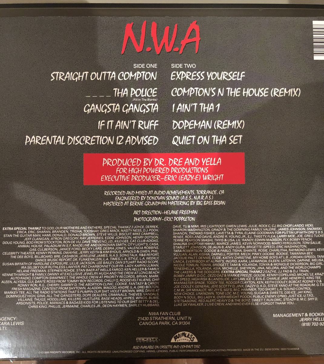 NWA - Straight Outta Compton vinyl - Vinyl, CD, and Blu-ray - StereoNET