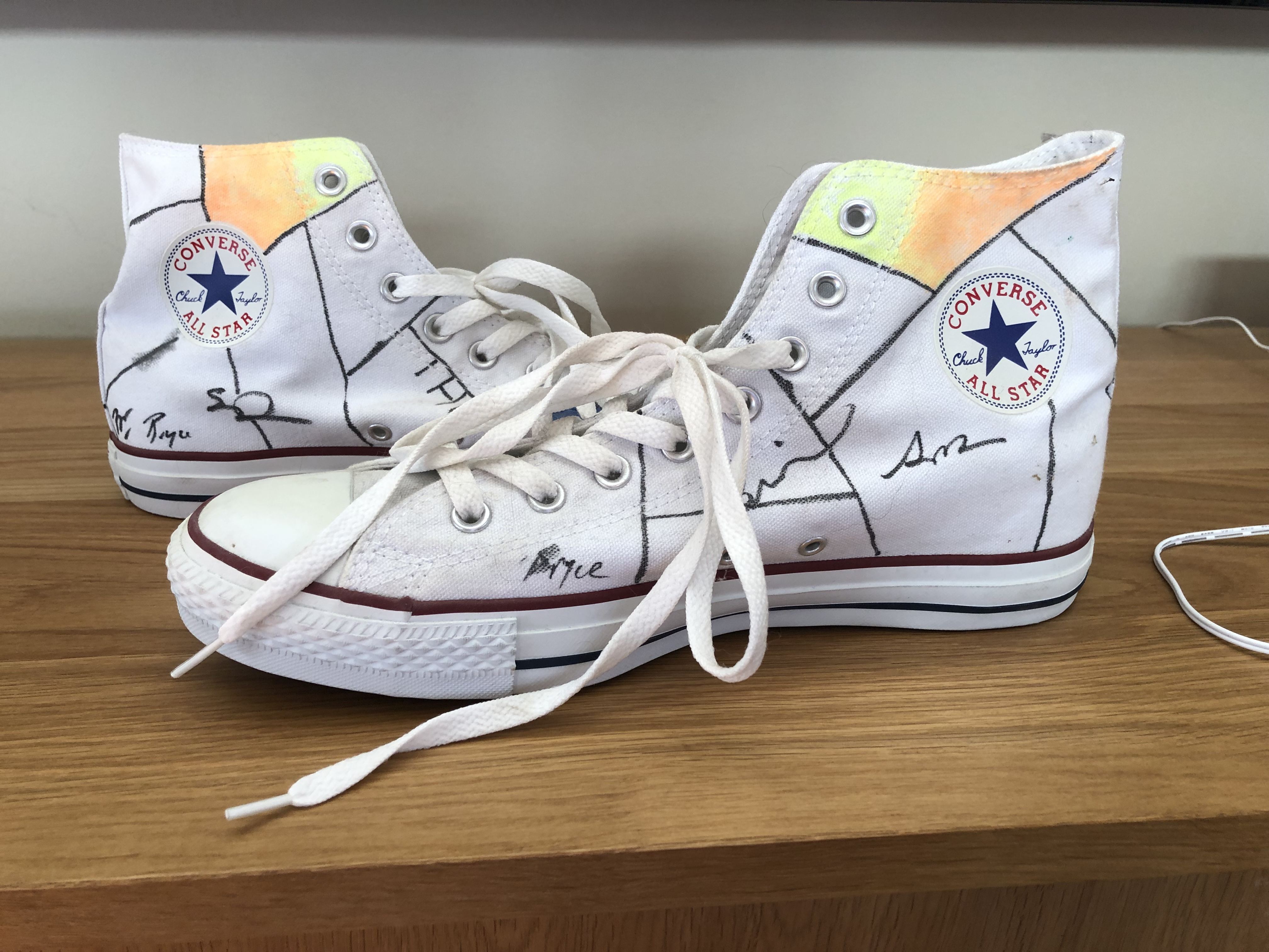 Converse All-Stars - customised and signed by the National ...