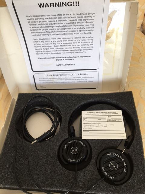 Grado SR80 Prestige Series Headphones |﻿ Stereo, Home Cinema, Headphones Components