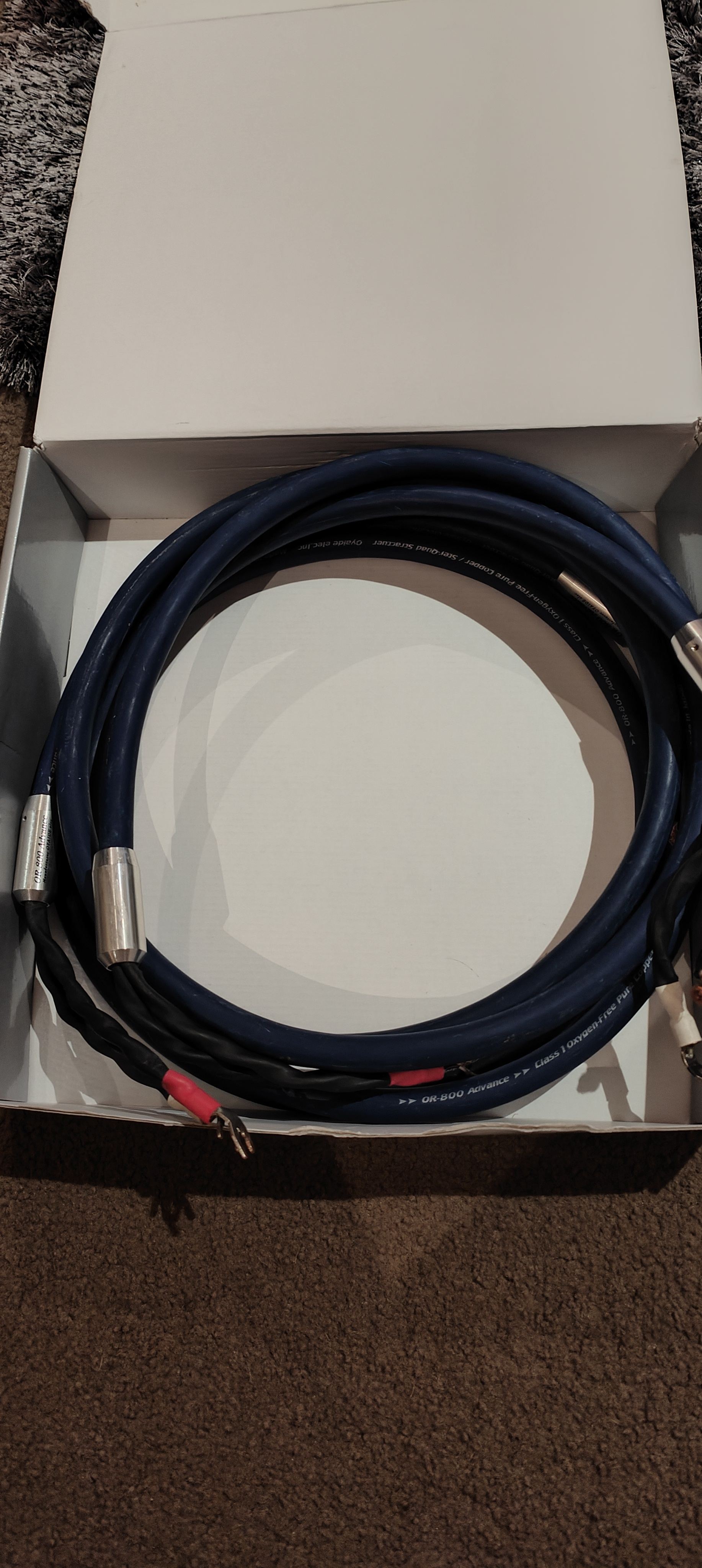 SOLD ELSEWHERE: Oyaide OR-800 2.5m speaker cables |﻿ Hi-Fi and Cinema ...