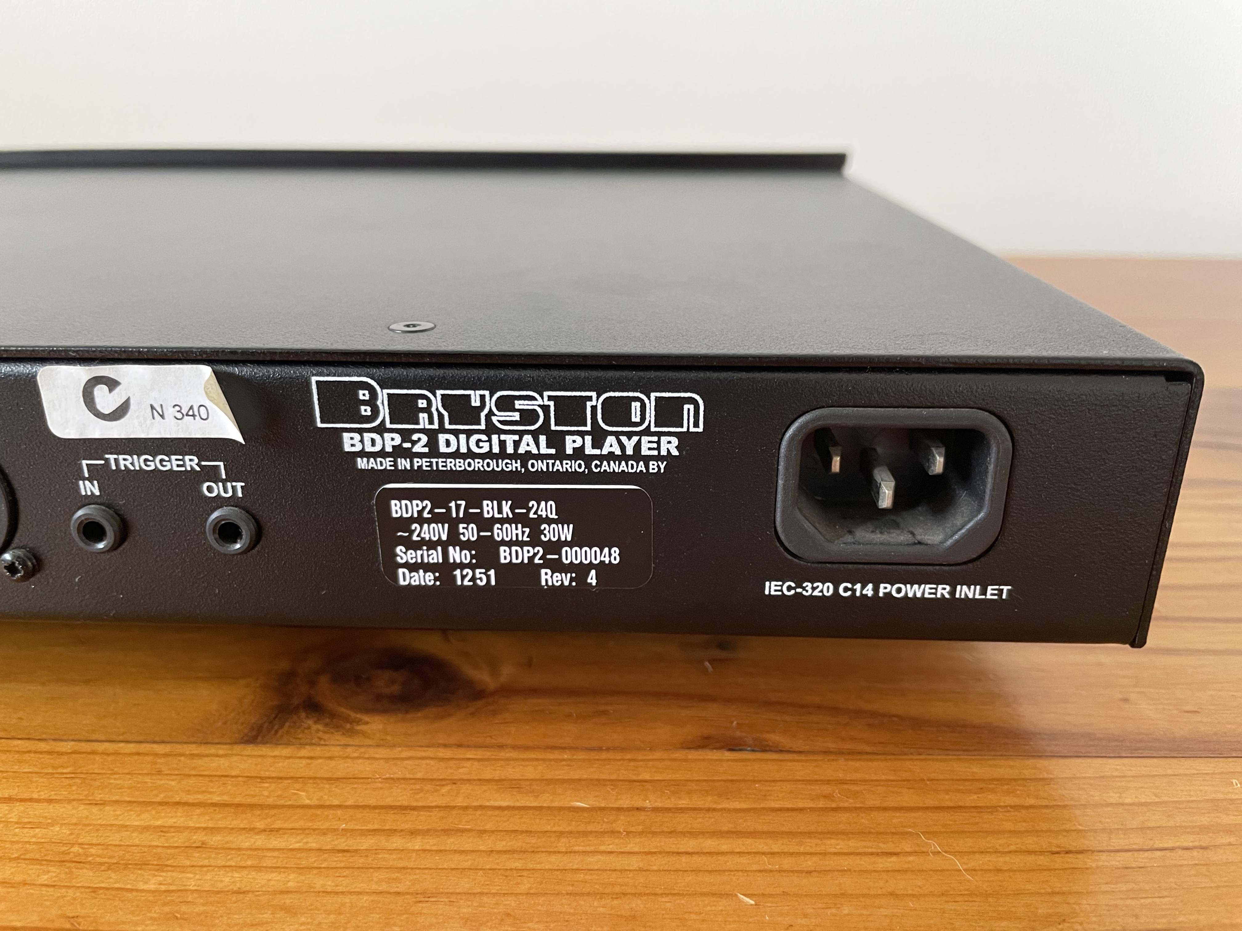 SOLD ELSEWHERE: Bryston BDP-2 Network Streamer/Player - Stereo, Home ...