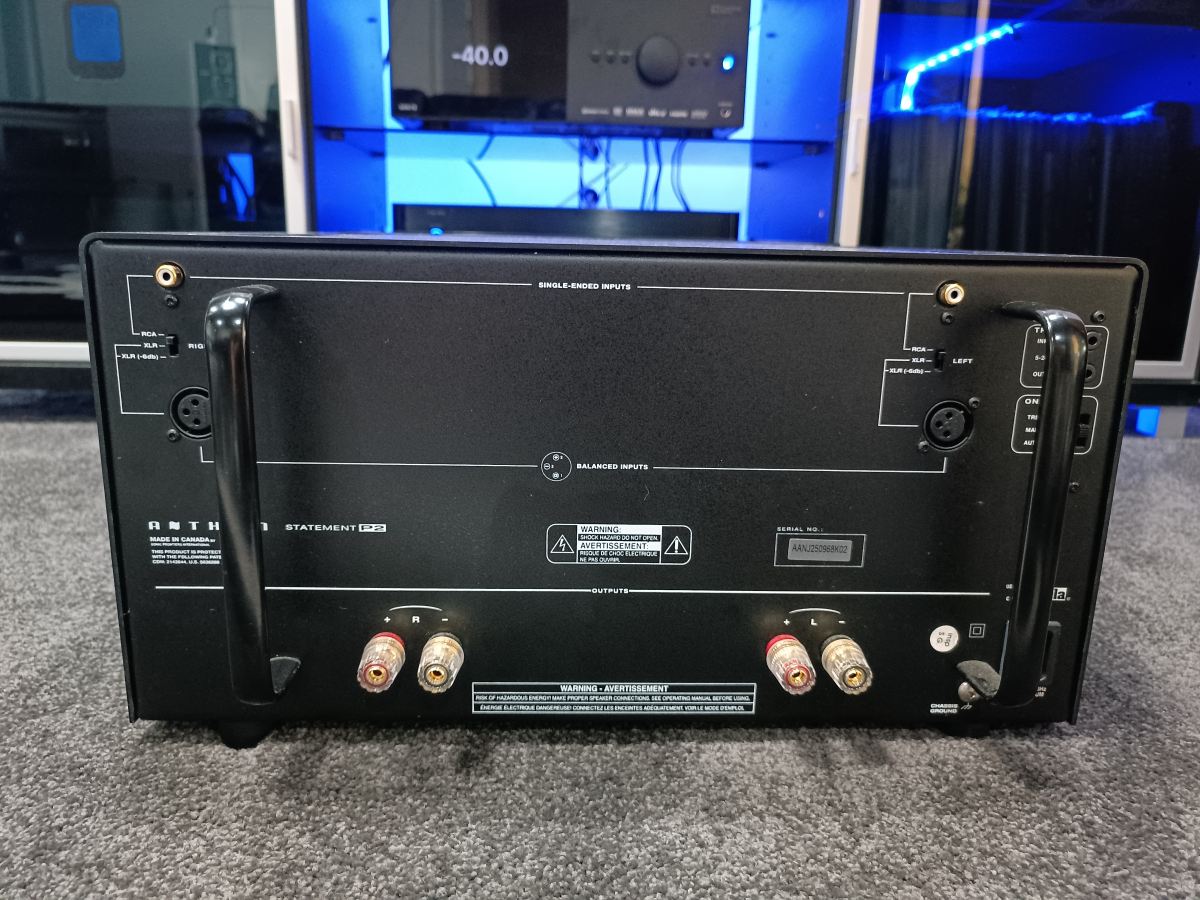 Anthem P2 Statement Power Amplifier 2 Channel 325wrms - Stereo, Home ...