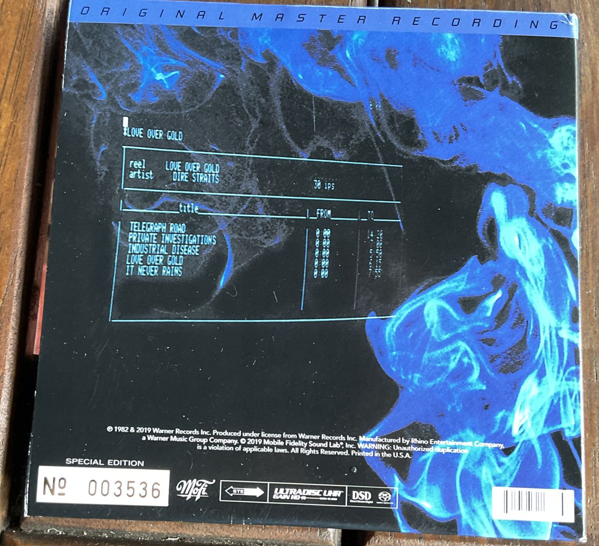 MOFI SACD: Love over Gold by Dire Straits |﻿ Vinyl, CD, and Blu-ray