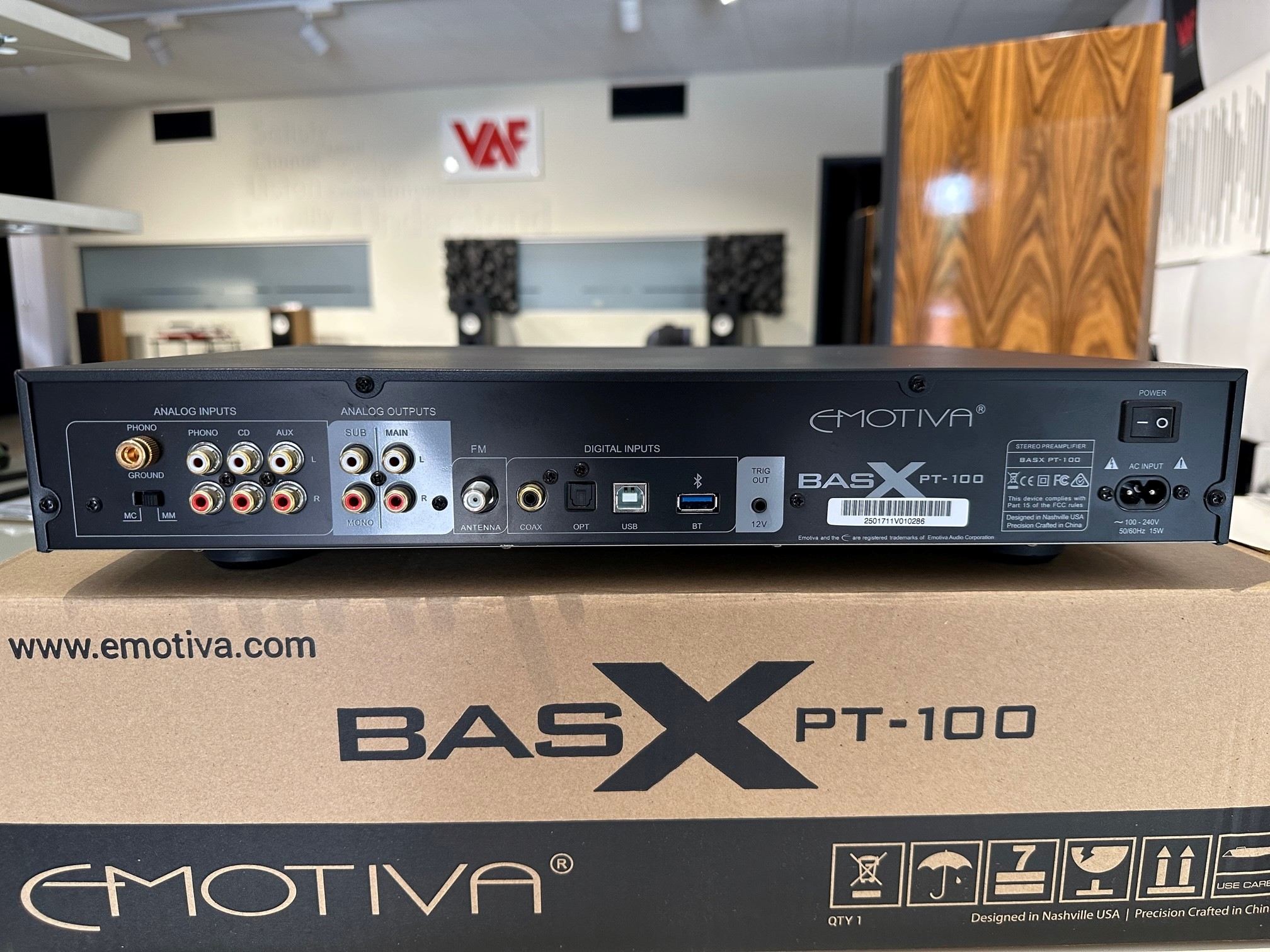 Emotiva BasX PT-100 Stereo Preamplifier - Commercial Classifieds ...