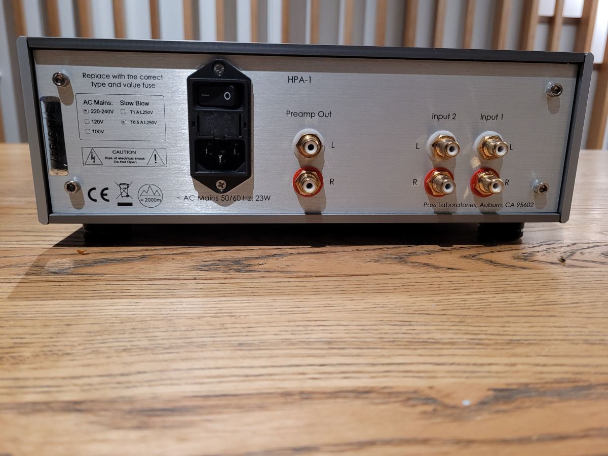 Pass Labs HPA-1 TOTL Headphone Amplifier and Preamp - Stereo, Home Cinema, Headphones Components ...