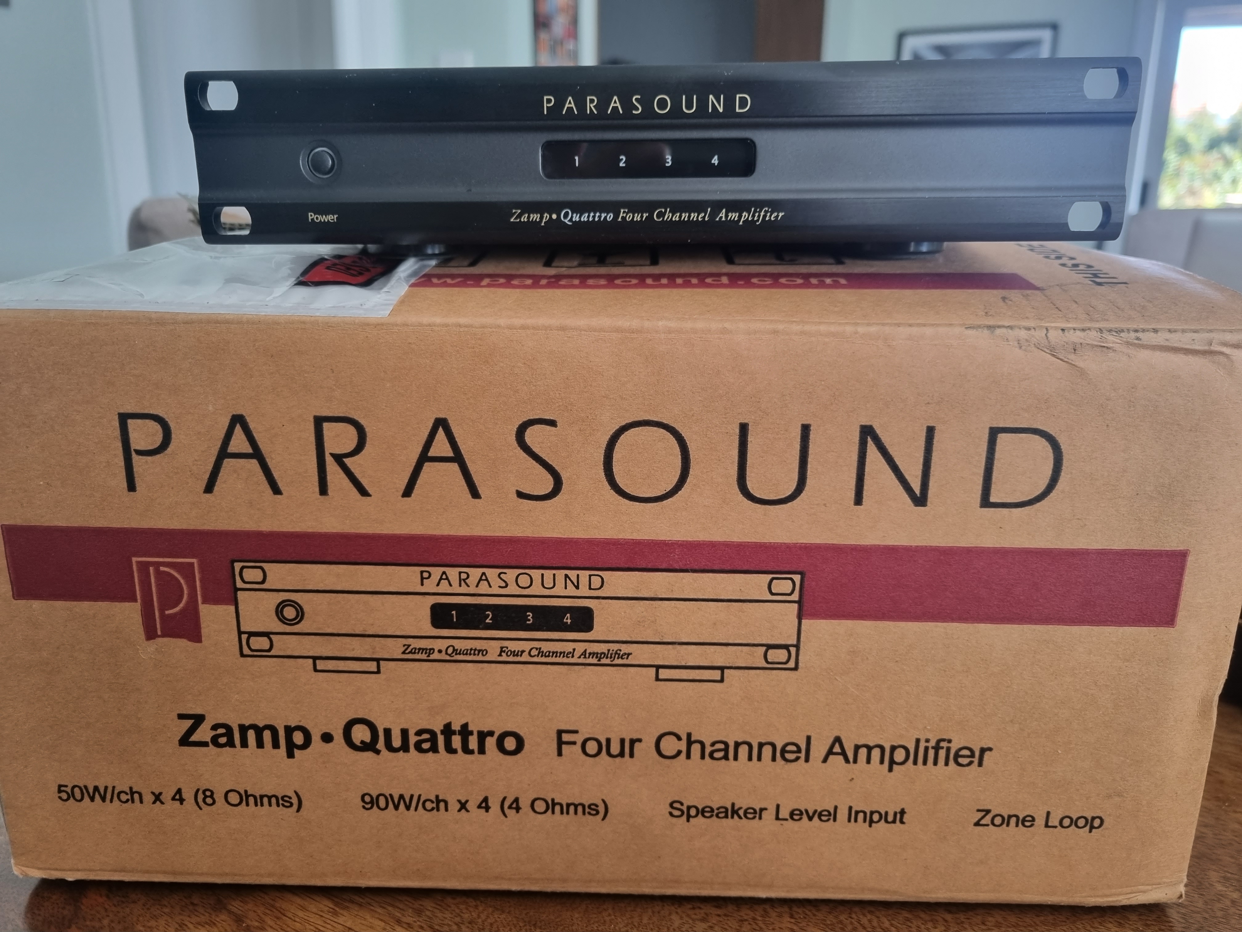 Parasound zAMP Quattro - 4 channel amp - Stereo, Home Cinema, Headphones Components - StereoNET