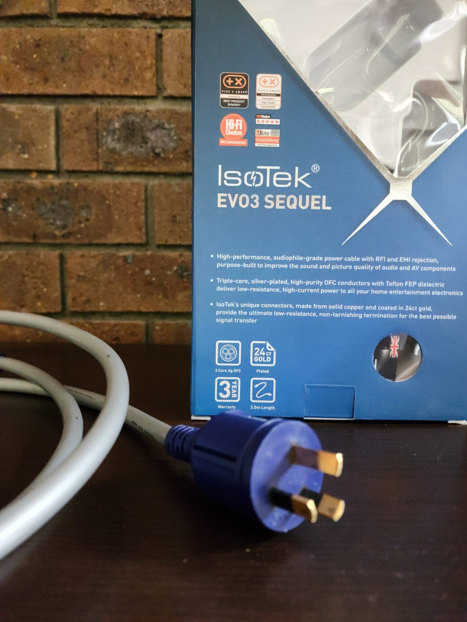 Isotek Sequel 2m Power Cable - C13 - Hi-Fi and Cinema Cables ...