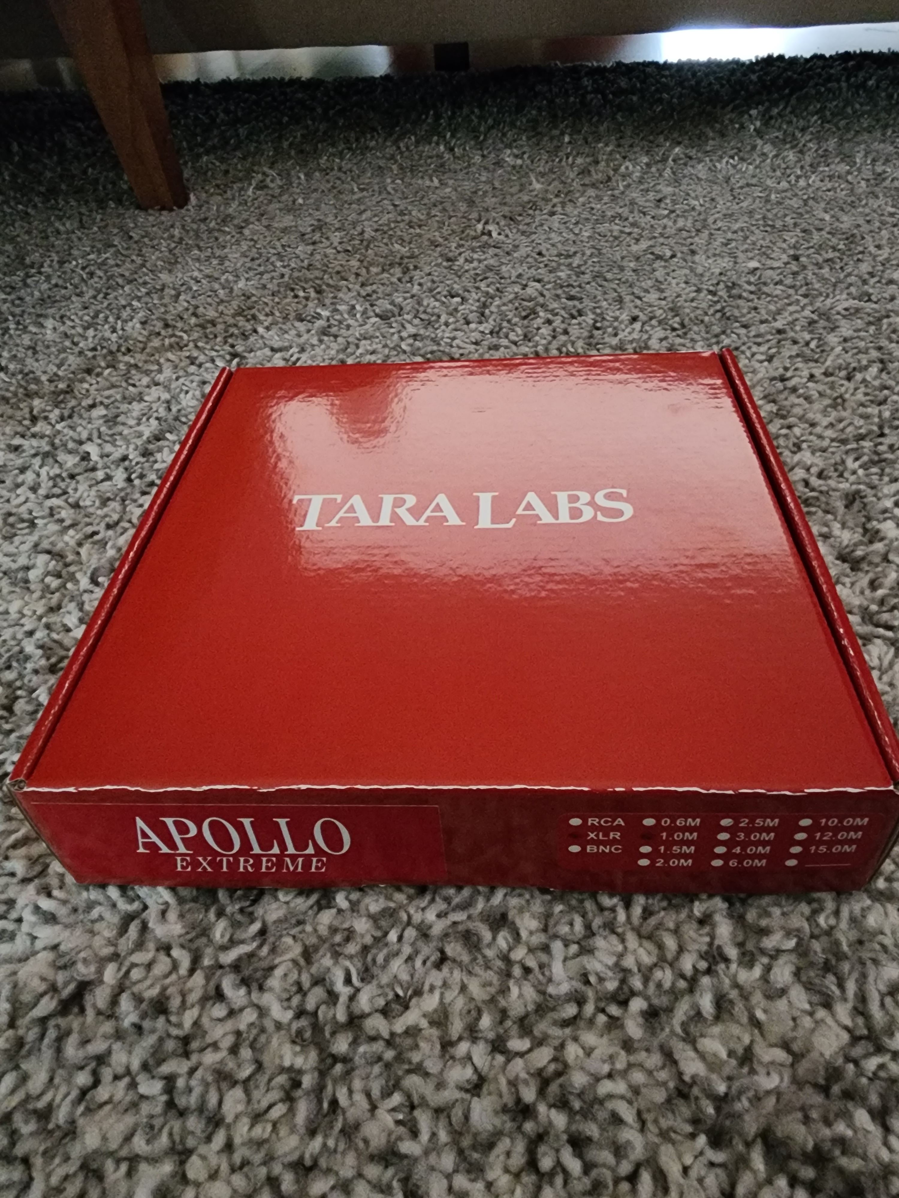 TaraLabs Apollo Extreme 1M XLR cable. - Hi-Fi and Cinema Cables ...