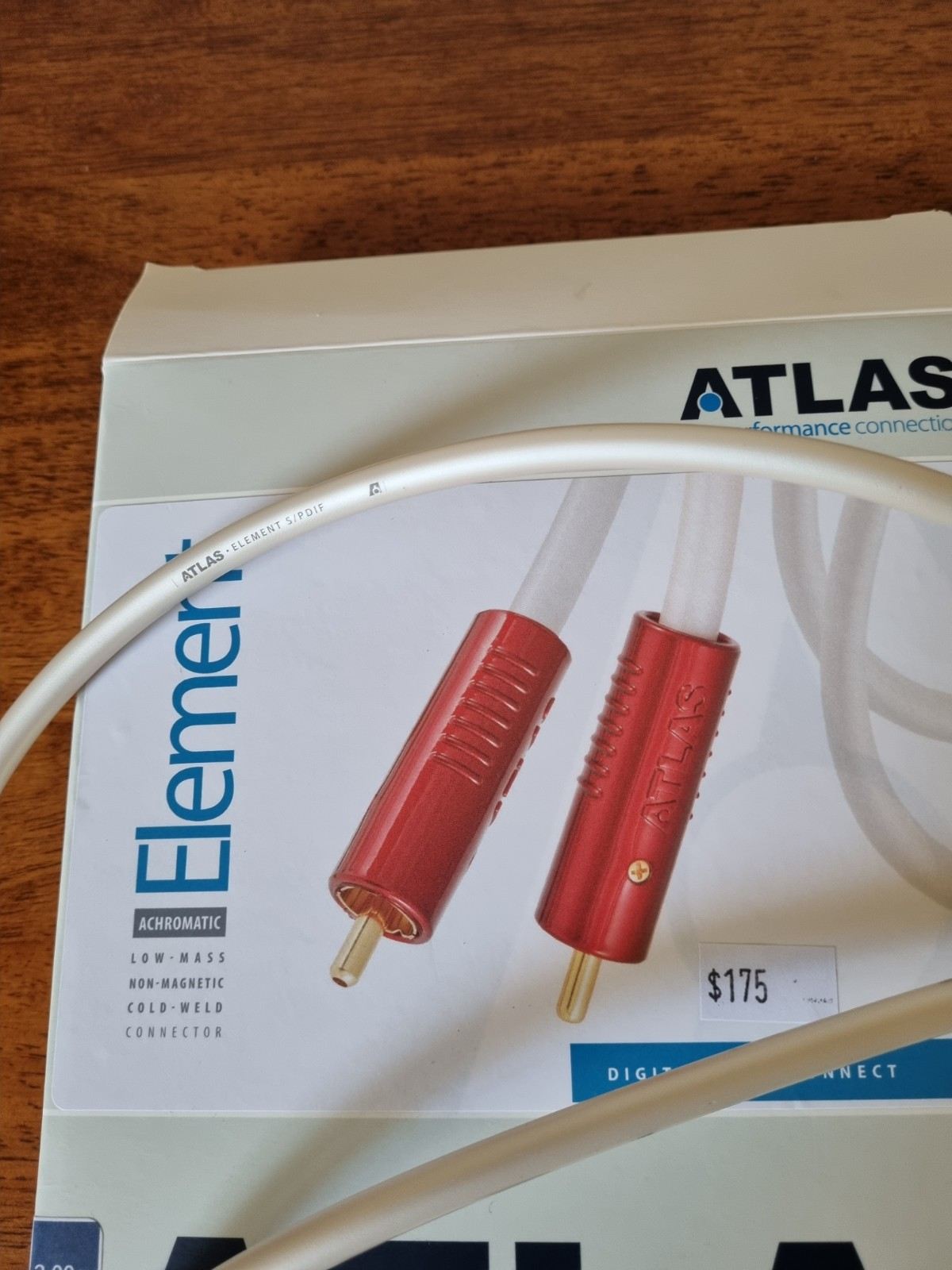 Atlas Element SPDIF Coaxial Digital Interconnect Cable - 2m - Hi-Fi and ...
