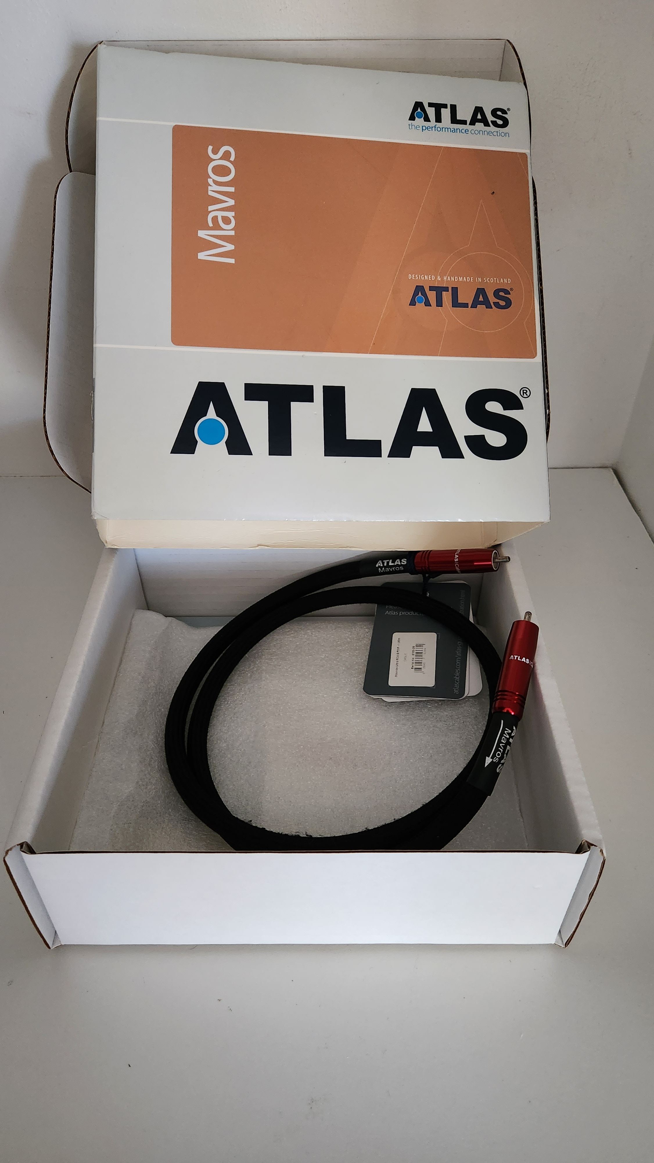 Atlas Mavros 1m Digital Coax S/PDIF - Hi-Fi and Cinema Cables ...