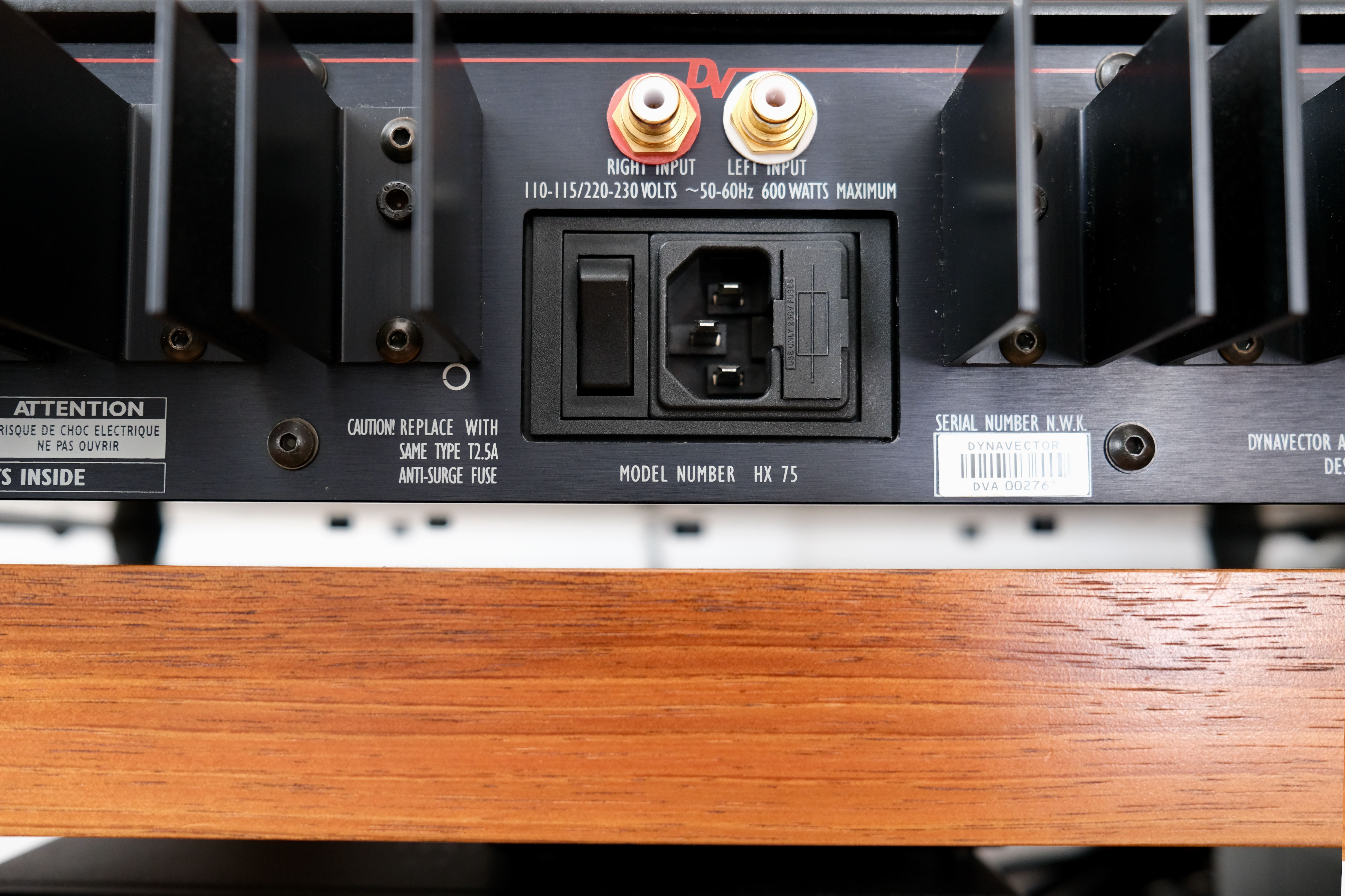 DYNAVECTOR HX 75 POWER AMPLIFIER - Aussie Audio Mart