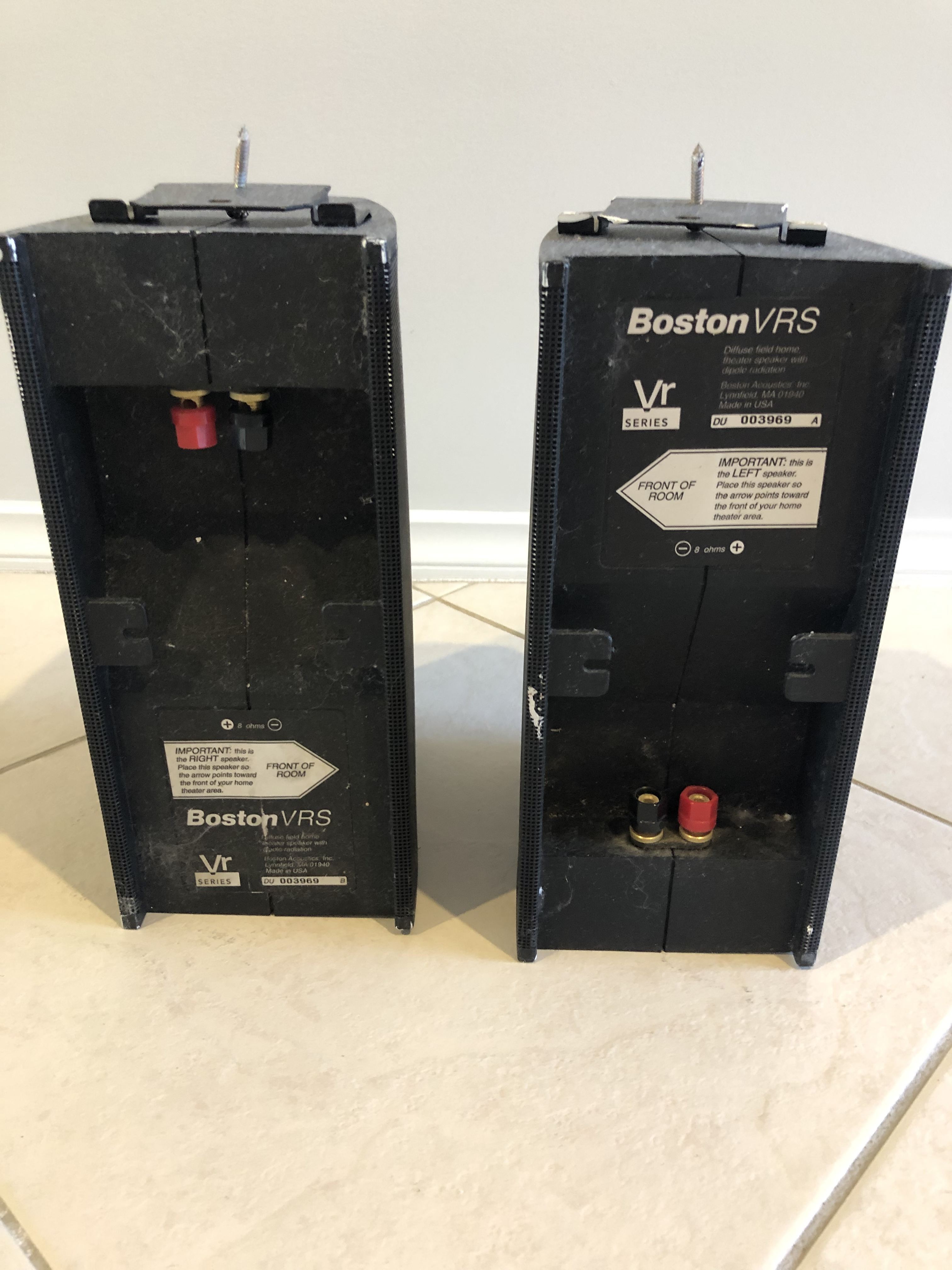 Boston Acoustic VR12 centre & VRS surrounds - Stereo, Home Cinema ...