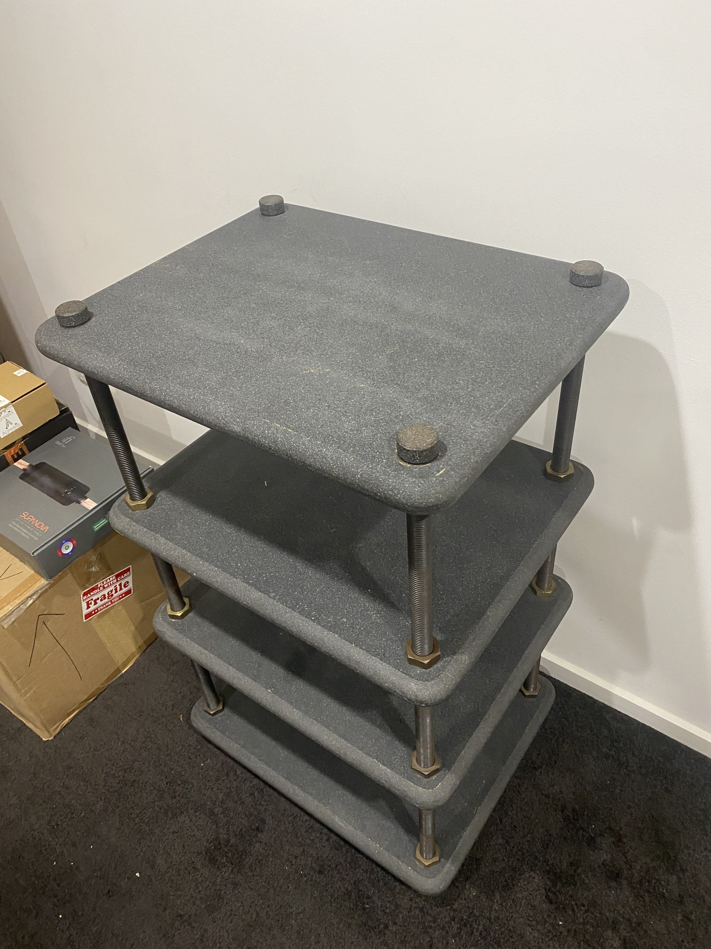 Hifi Rack 4 tier threaded rod - Hi-Fi and Cinema Cables & Accessories ...