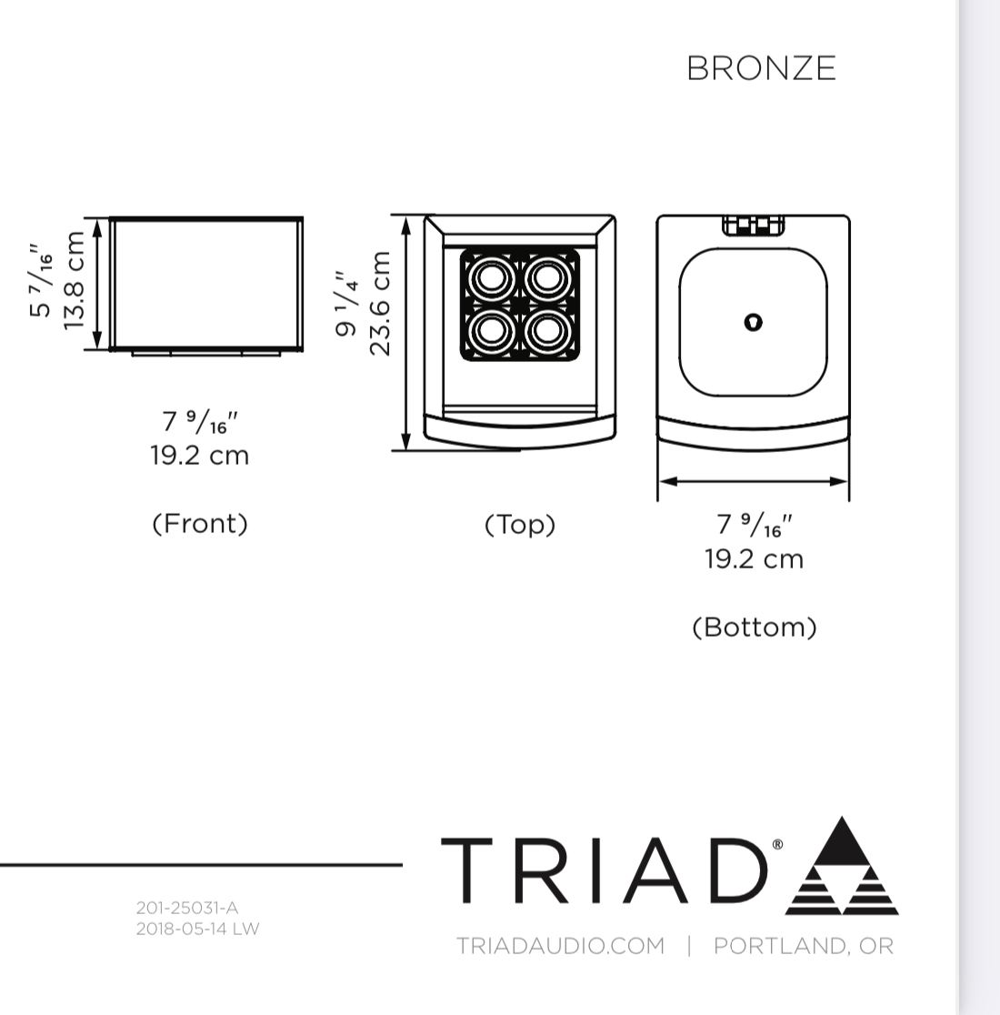 Triad Bronze ATMOS Height Module - Stereo, Home Cinema, Headphones ...