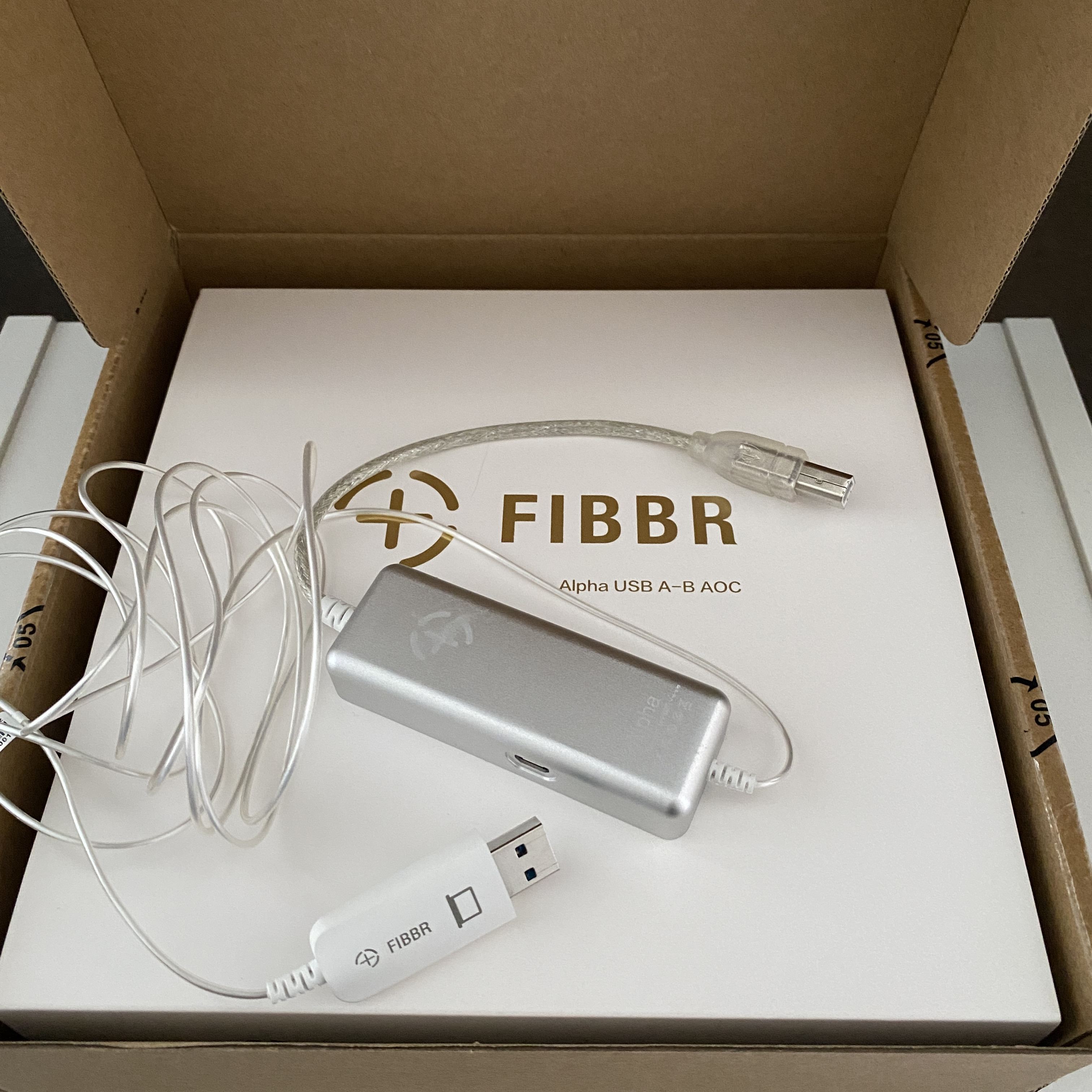 FIBBR Alpha USB A-B Optical fiber digital audio cable (2M) - Hi-Fi and ...