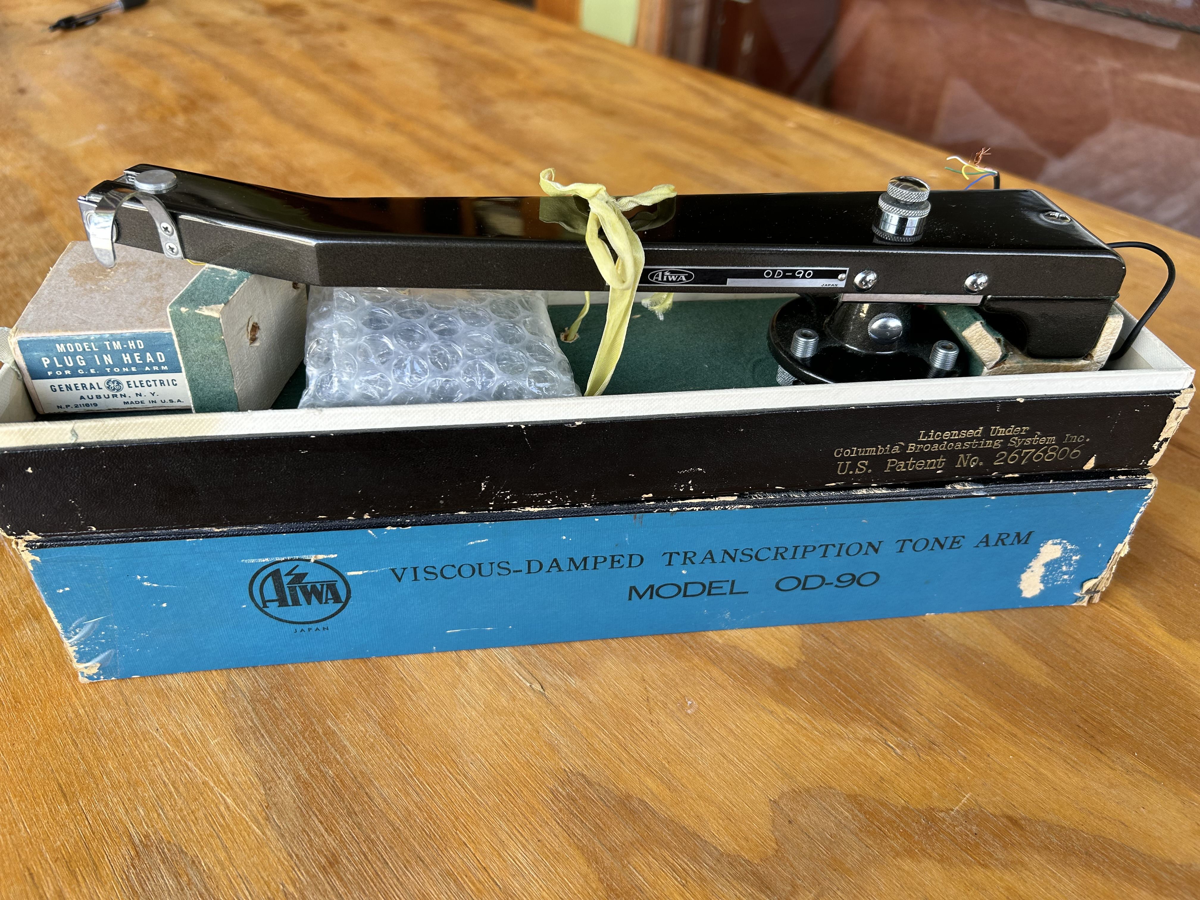 AIWA OD-90 viscous damped 9” transcription tonearm - Hi-Fi and Cinema ...