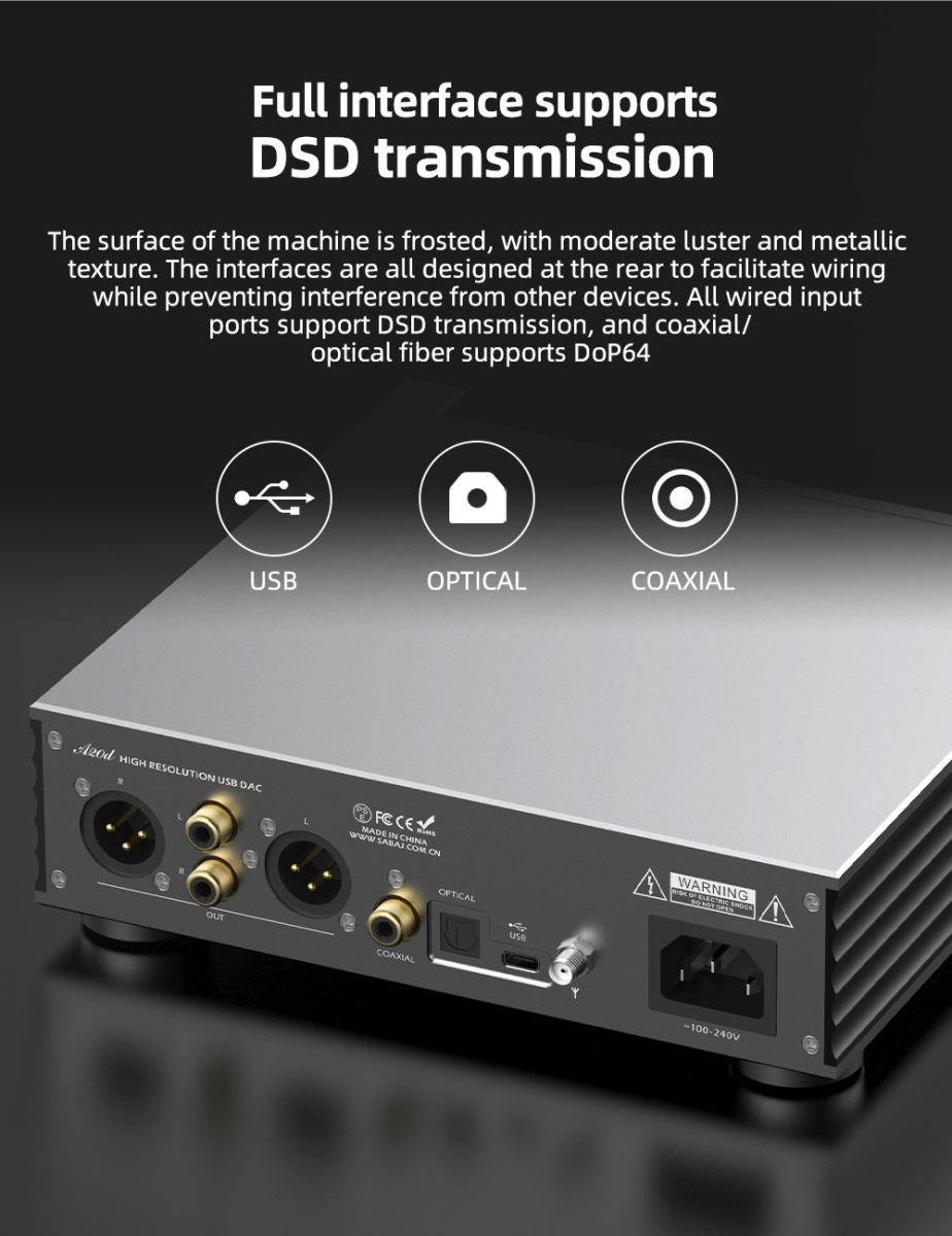 SABAJ A20d 2022 Ver ES9038PRO DAC XLR RCA DSD512 Support - Stereo, Home ...