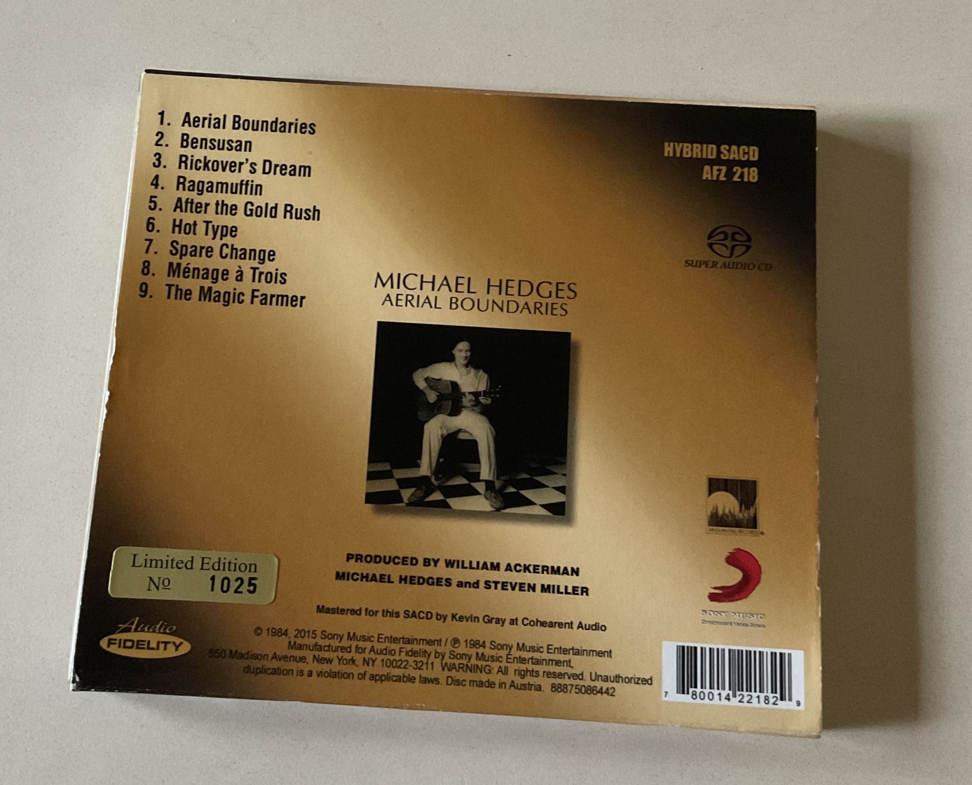 Michael Hedges "Aerial Boundaries" Audio Fidelity SACD - Vinyl, CD, and Blu-ray - StereoNET