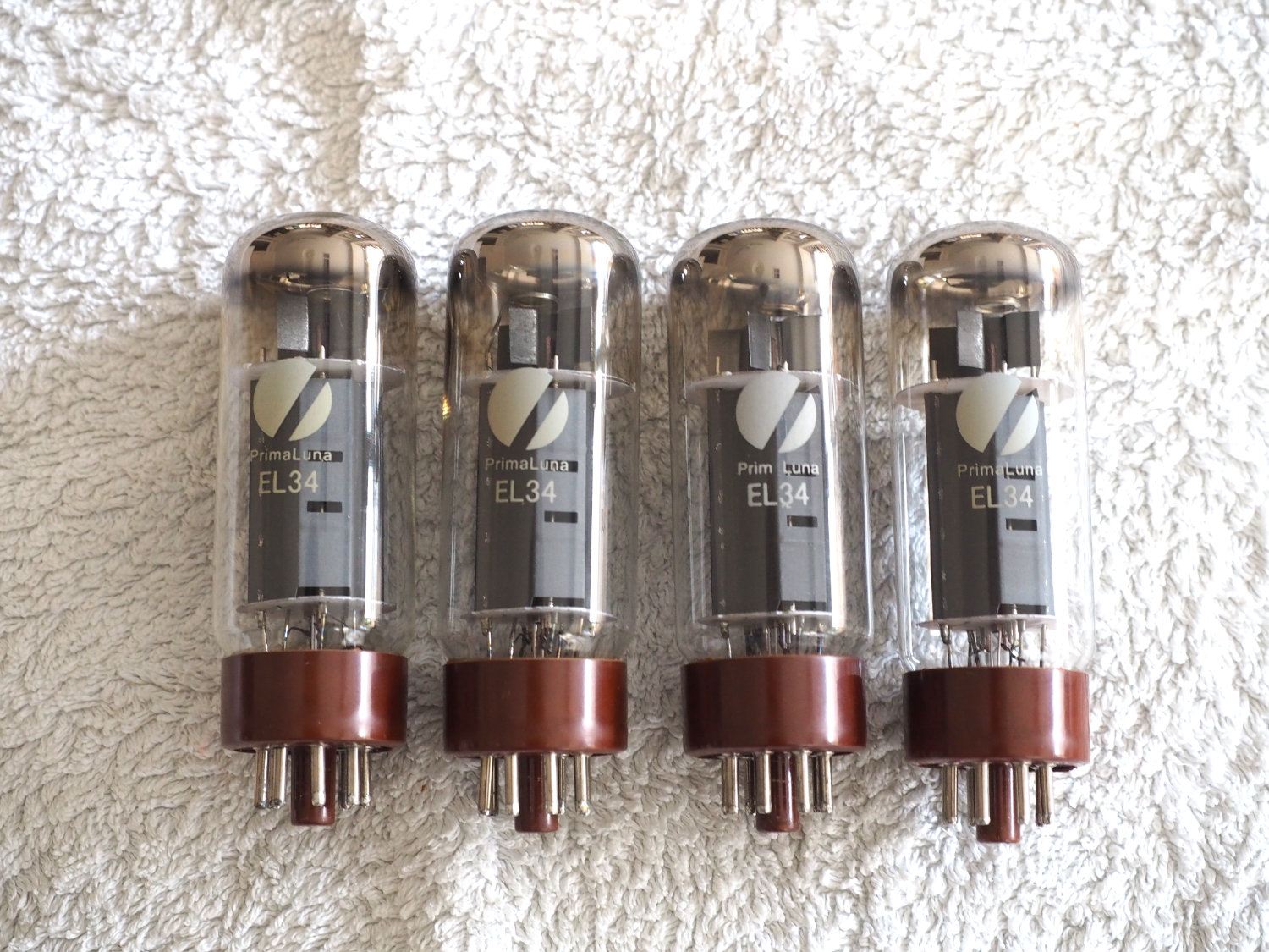 PrimaLuna EL34 Matched Quad of Valves / Tubes - Hi-Fi and Cinema Cables & Accessories - StereoNET