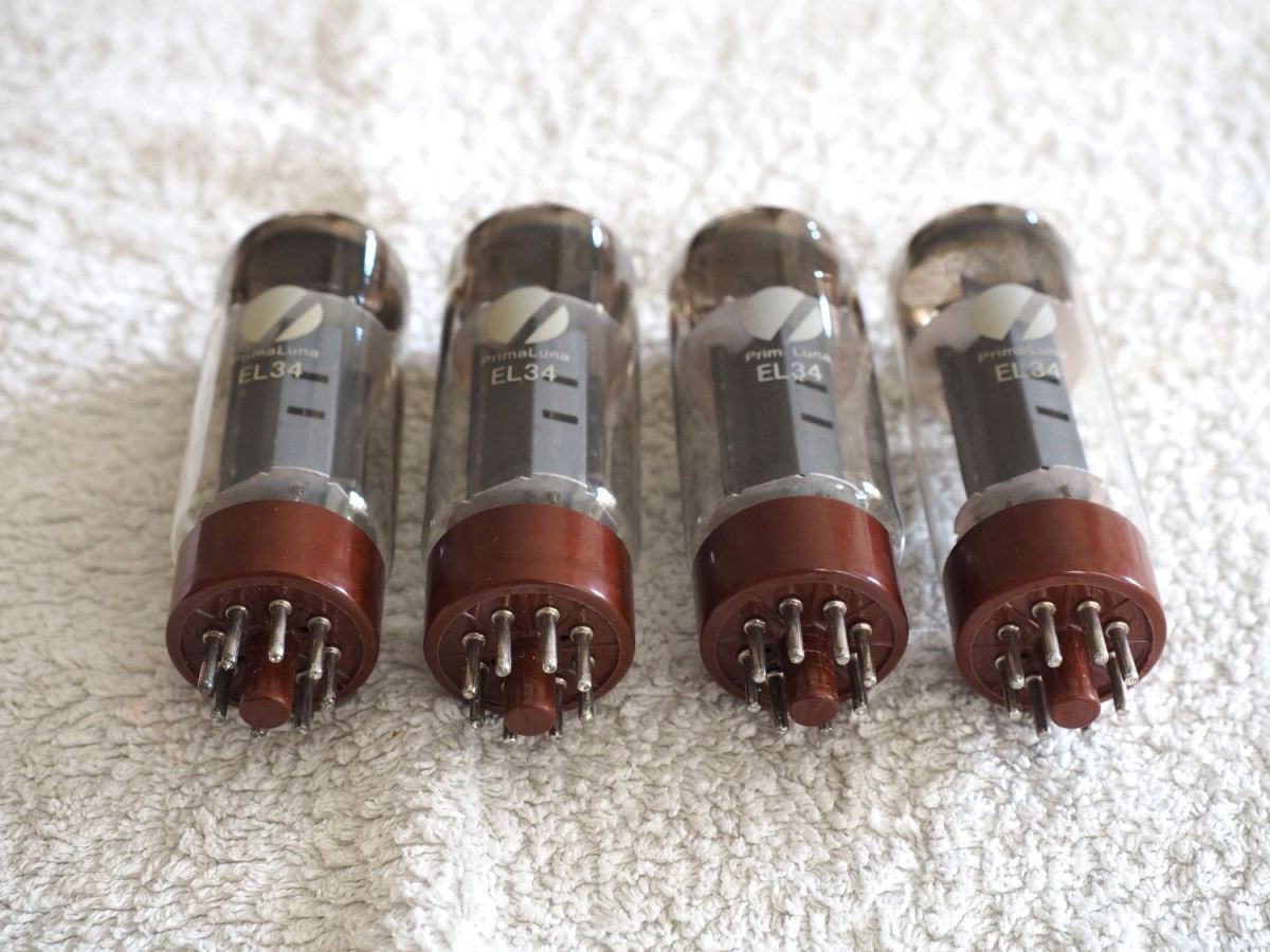 PrimaLuna EL34 Matched Quad of Valves / Tubes - Hi-Fi and Cinema Cables & Accessories - StereoNET