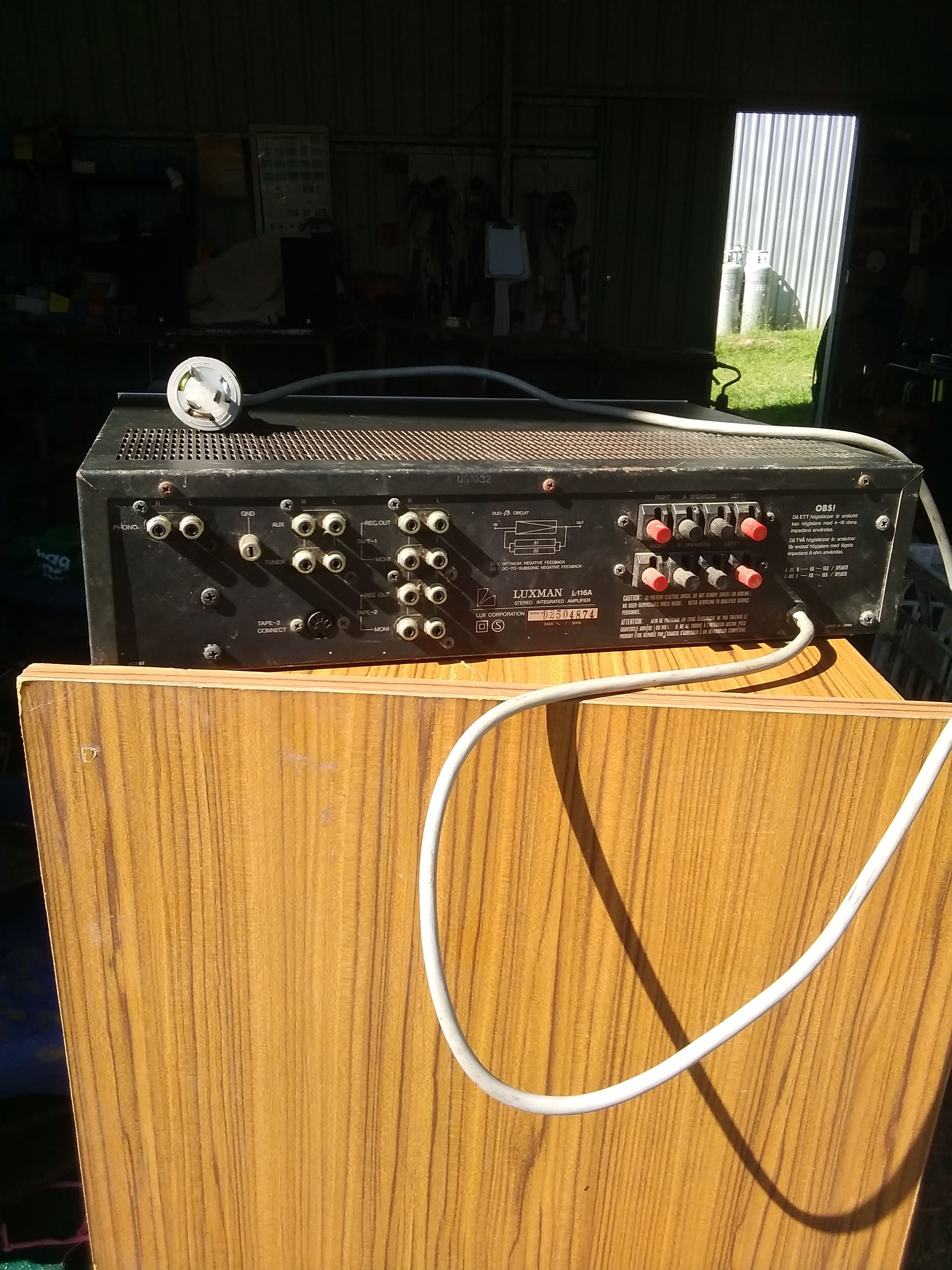 Luxman L-116A Amplifier - Stereo, Home Cinema, Headphones Components ...