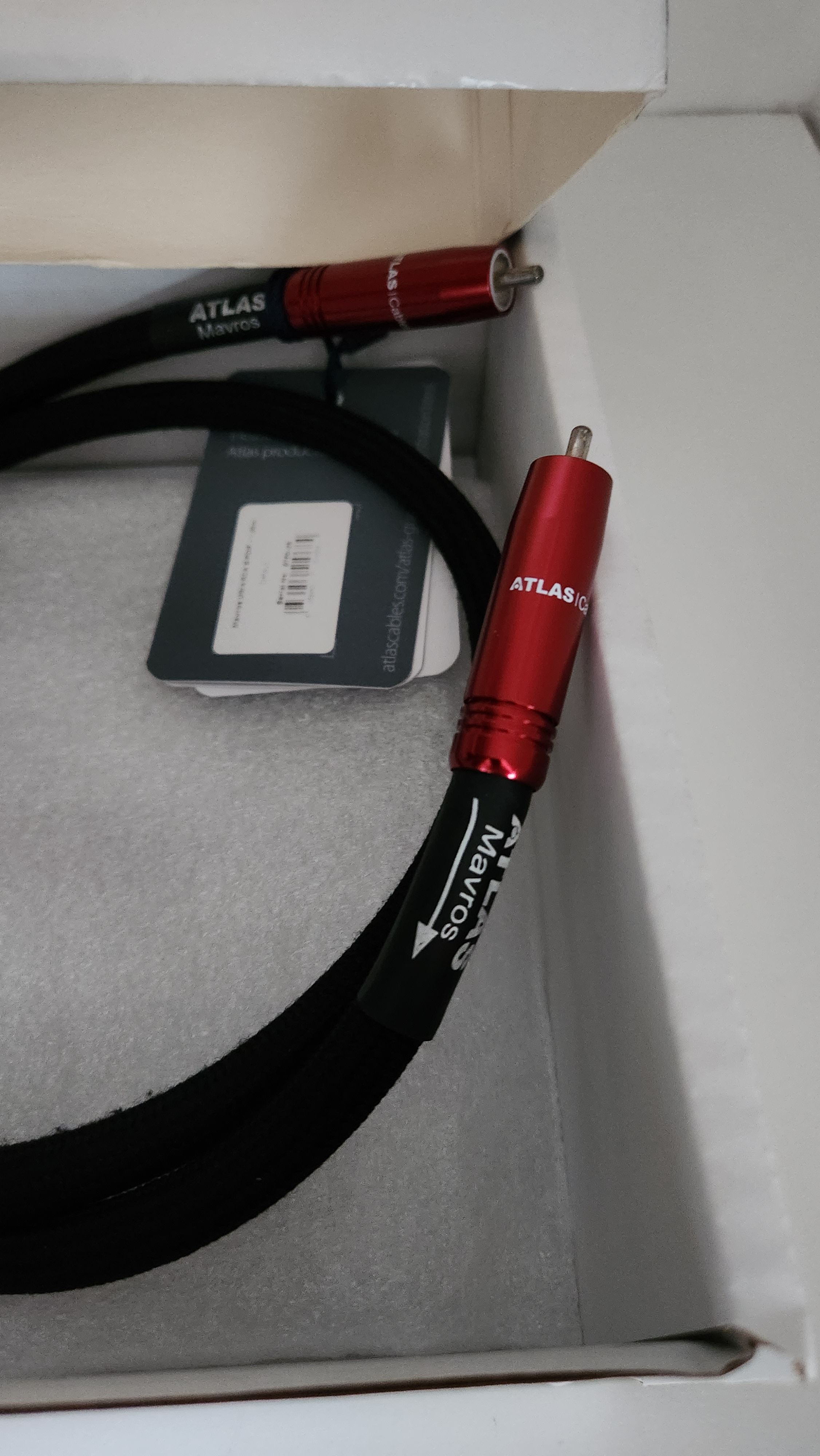 Atlas Mavros 1m Digital Coaxial S/PDIF Cable & RCA to BNC Ad - Hi-Fi ...