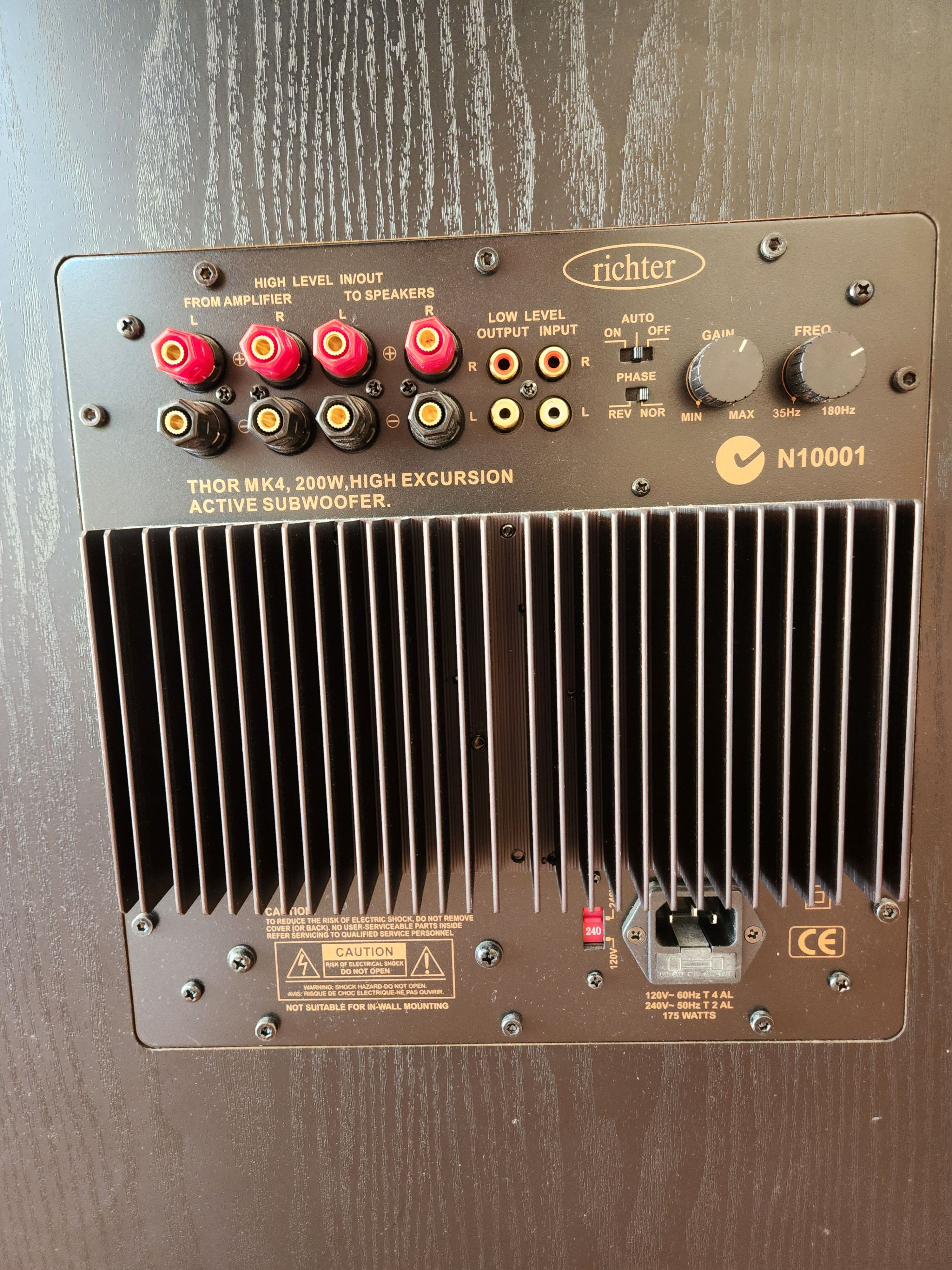 Richter Thor MK4 19Hz - 180Hz, 200w RMS - Stereo, Home Cinema ...