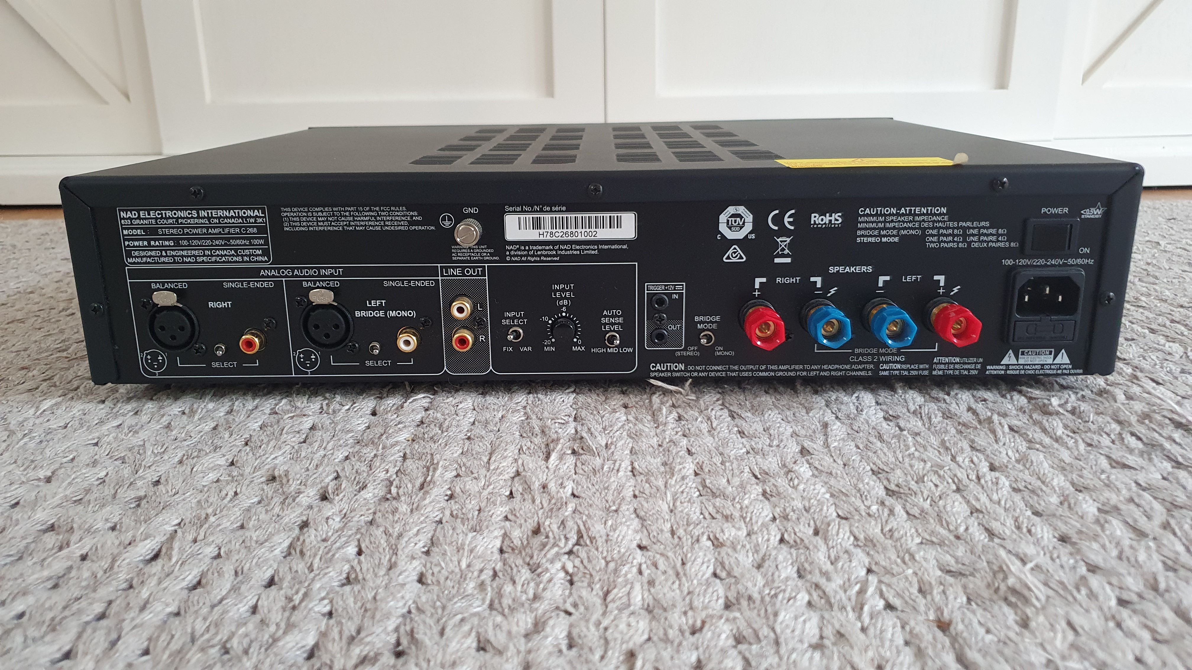 SOLD ELSEWHERE: NAD C268 Power Amplifier - Stereo, Home Cinema ...