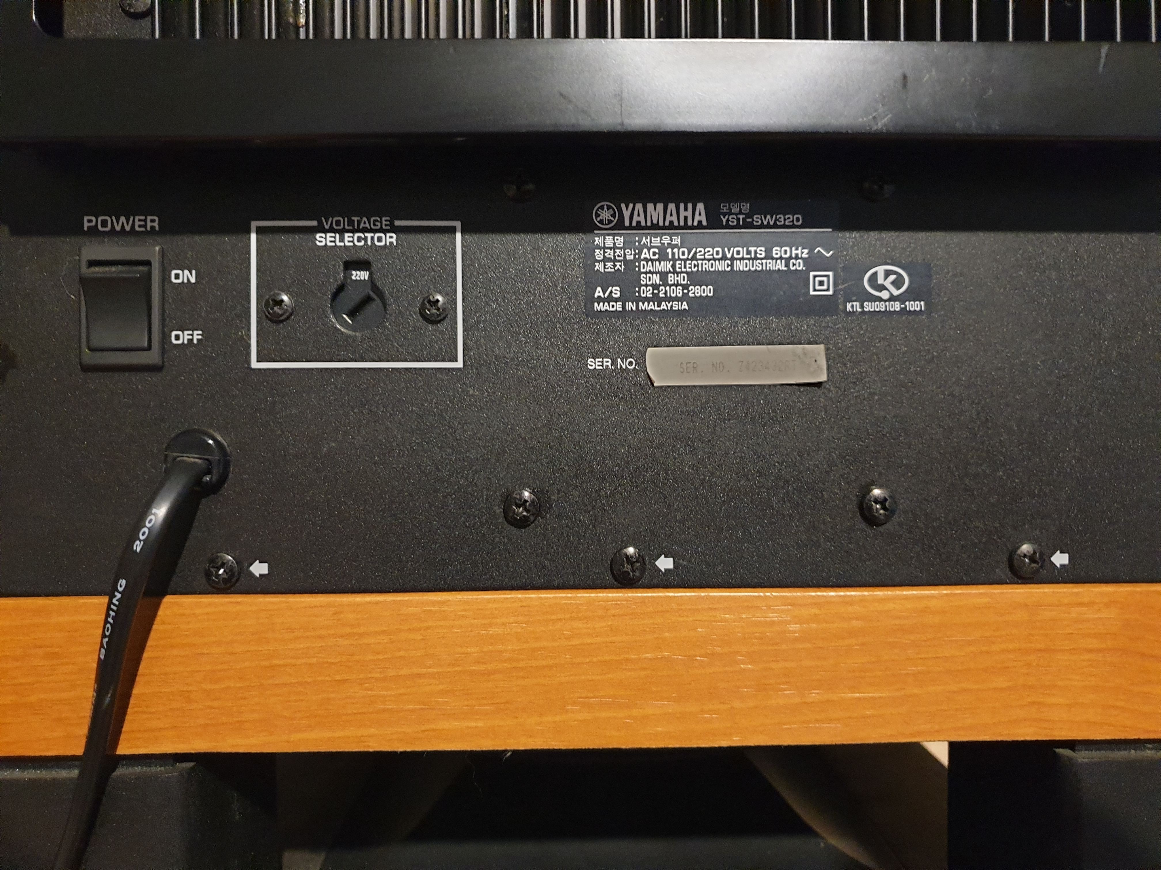 SOLD ELSEWHERE: Yamaha YST-SW320 10" Active Subwoofer - Stereo, Home ...