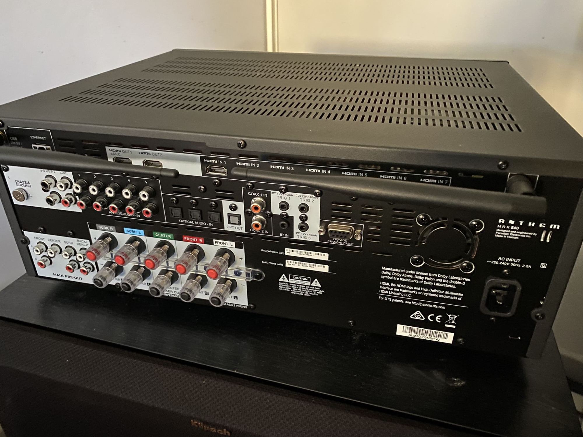 Anthem MRX 540 AVR - Stereo, Home Cinema, Headphones Components - StereoNET