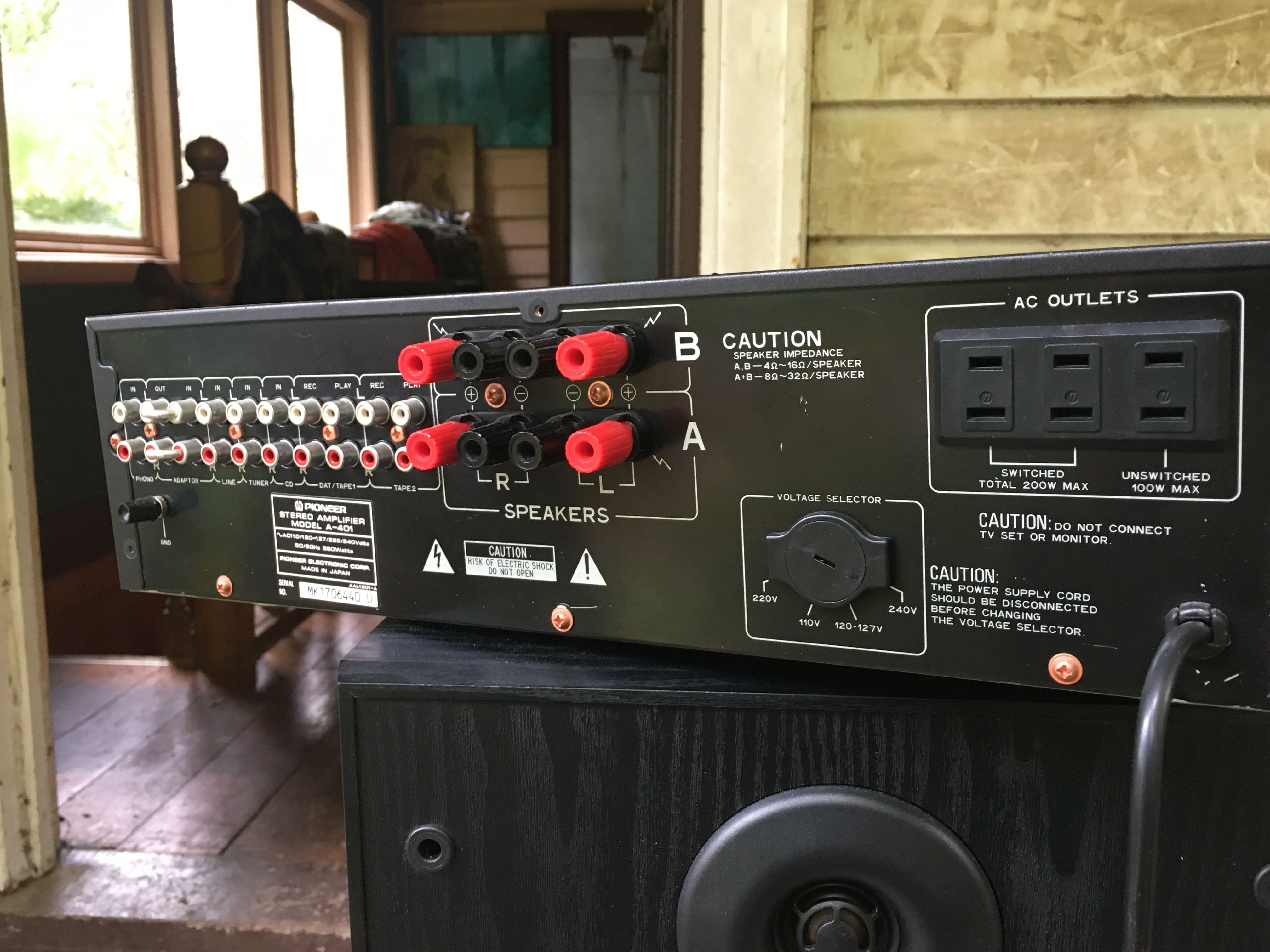 Pioneer A-401 Integrated Amplifier - Stereo, Home Cinema, Headphones ...