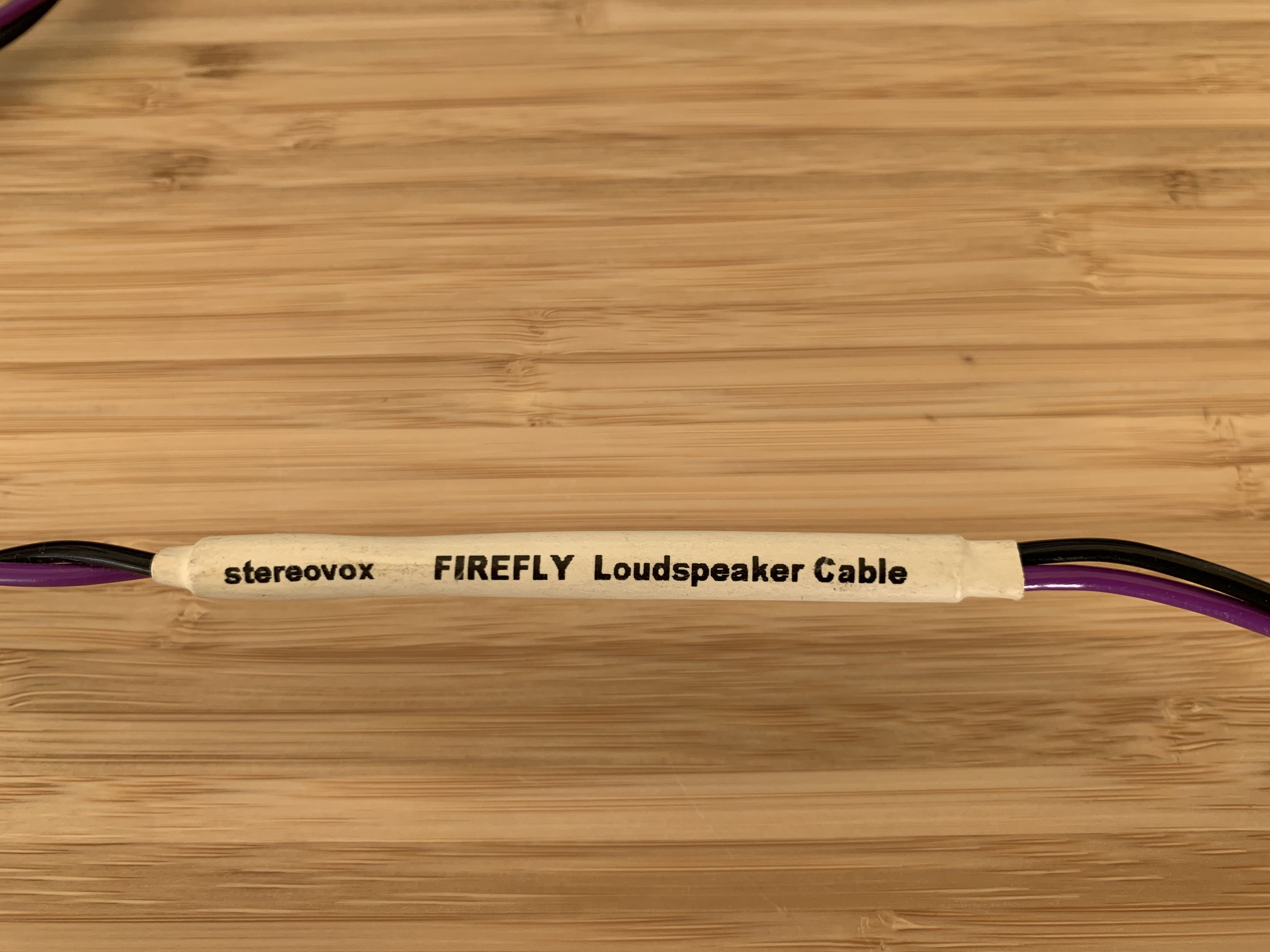 Stereovox Firefly speaker cables 3m - Hi-Fi and Cinema Cables ...