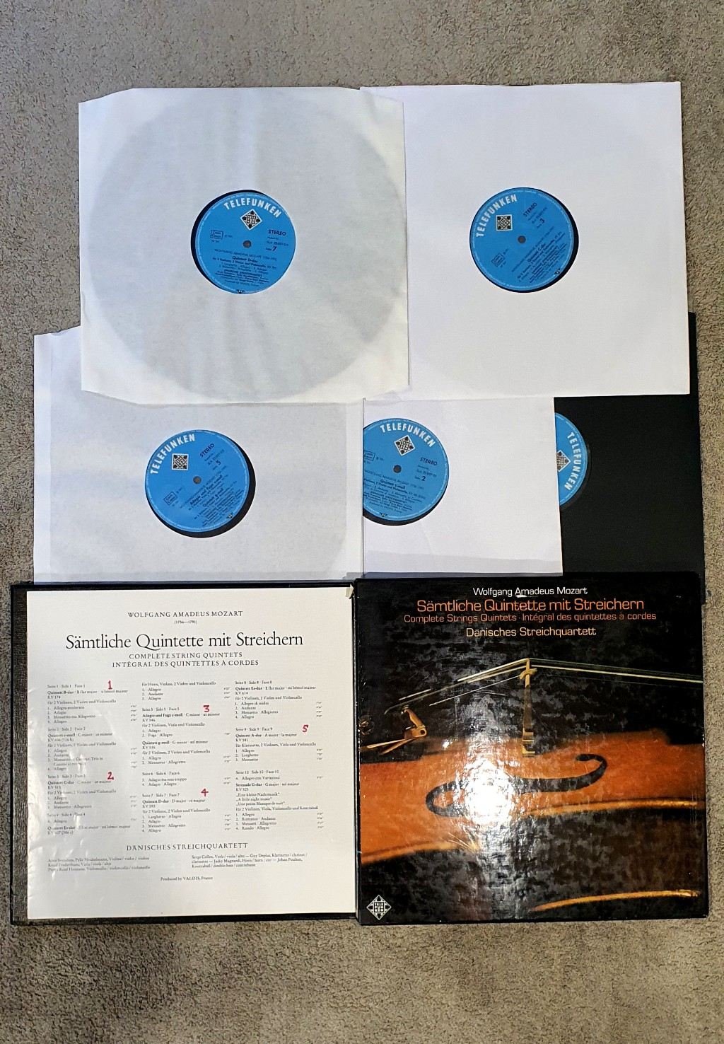 Complete Strings Quintets 5 Lps *Telefuken* |﻿ Vinyl, CD, and Blu-ray
