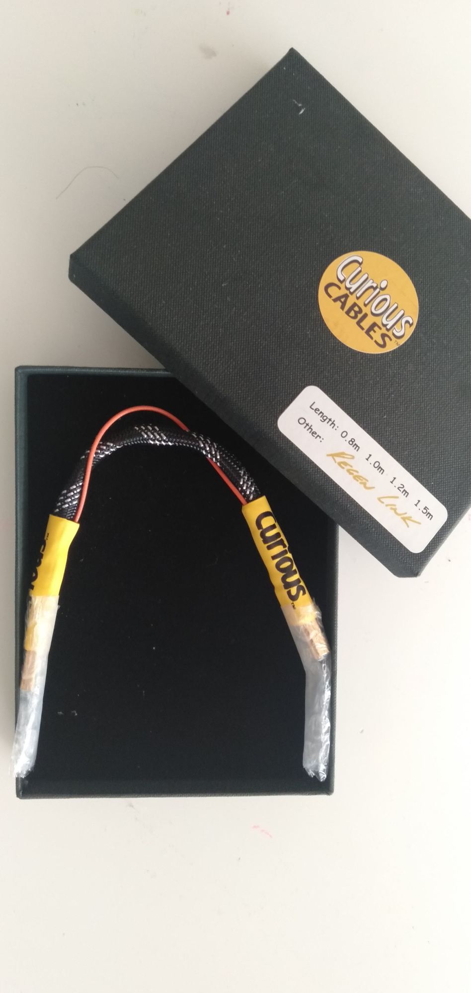 Curious USB Cable - Regen Link 200mm |﻿ Hi-Fi and Cinema Cables & Accessories