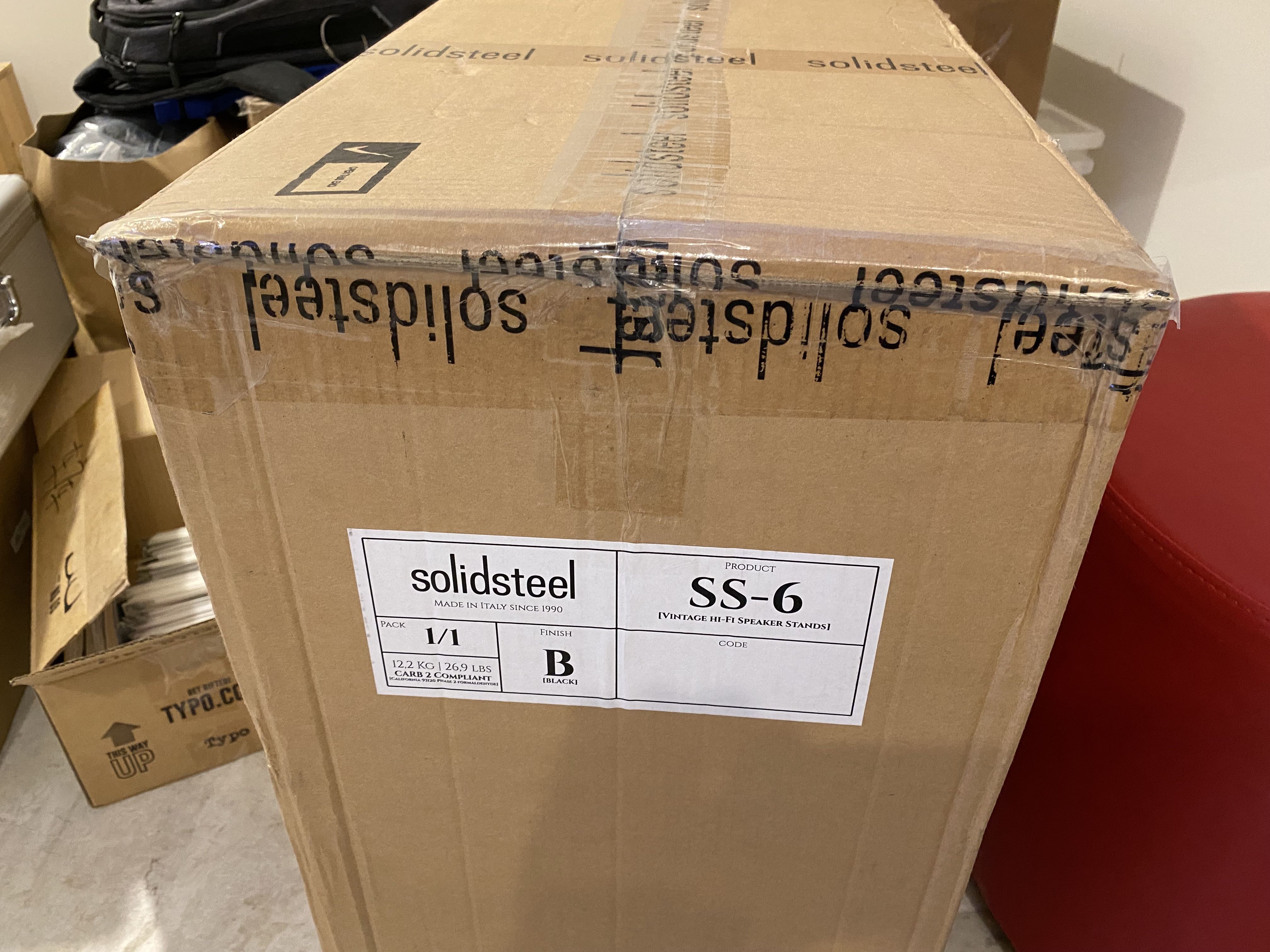 Solidsteel SS-6 Speaker Stands - Black |﻿ Hi-Fi and Cinema Cables ...