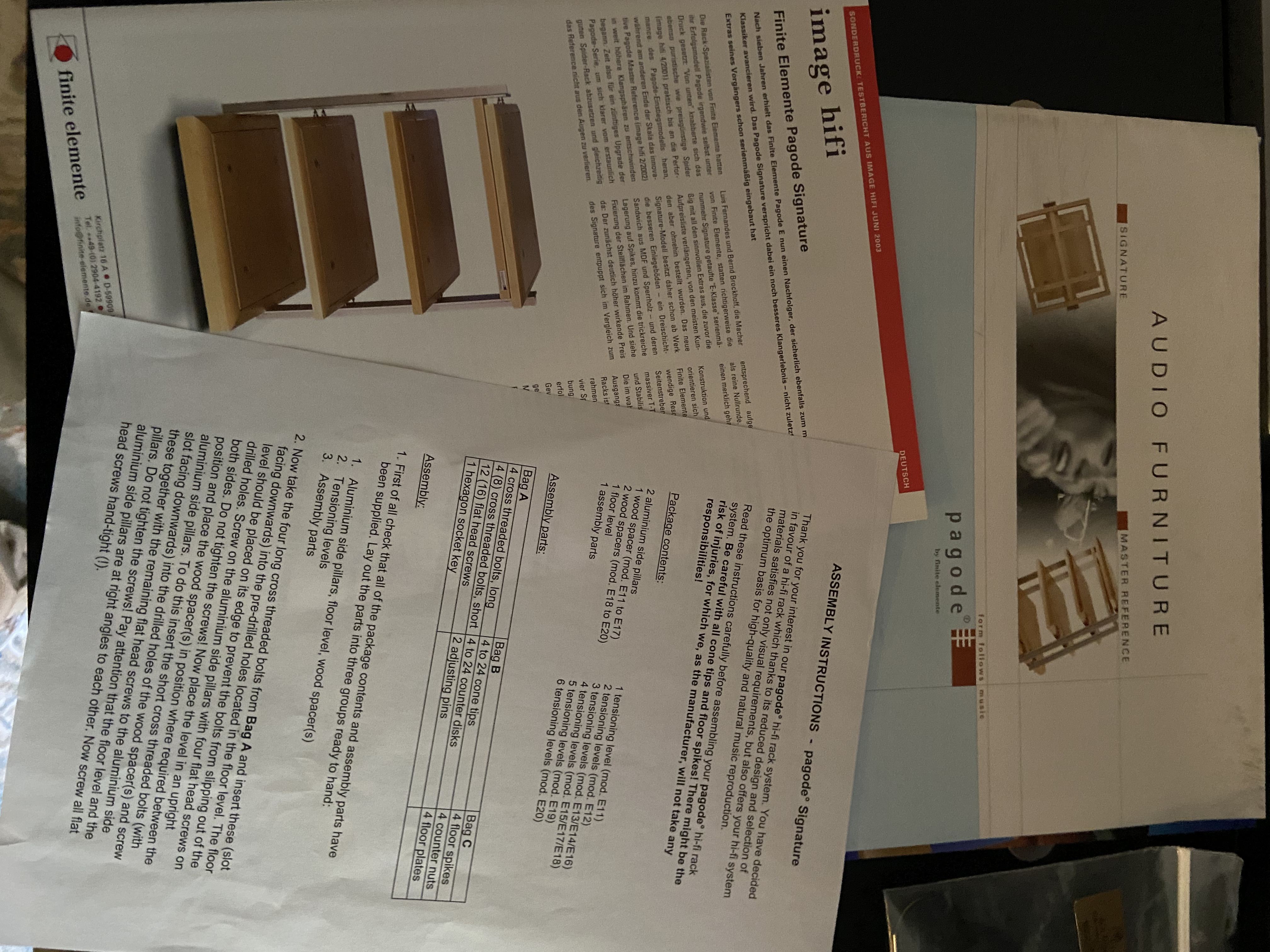 Finite Elements Pagode Audio rack. - Hi-Fi and Cinema Cables ...
