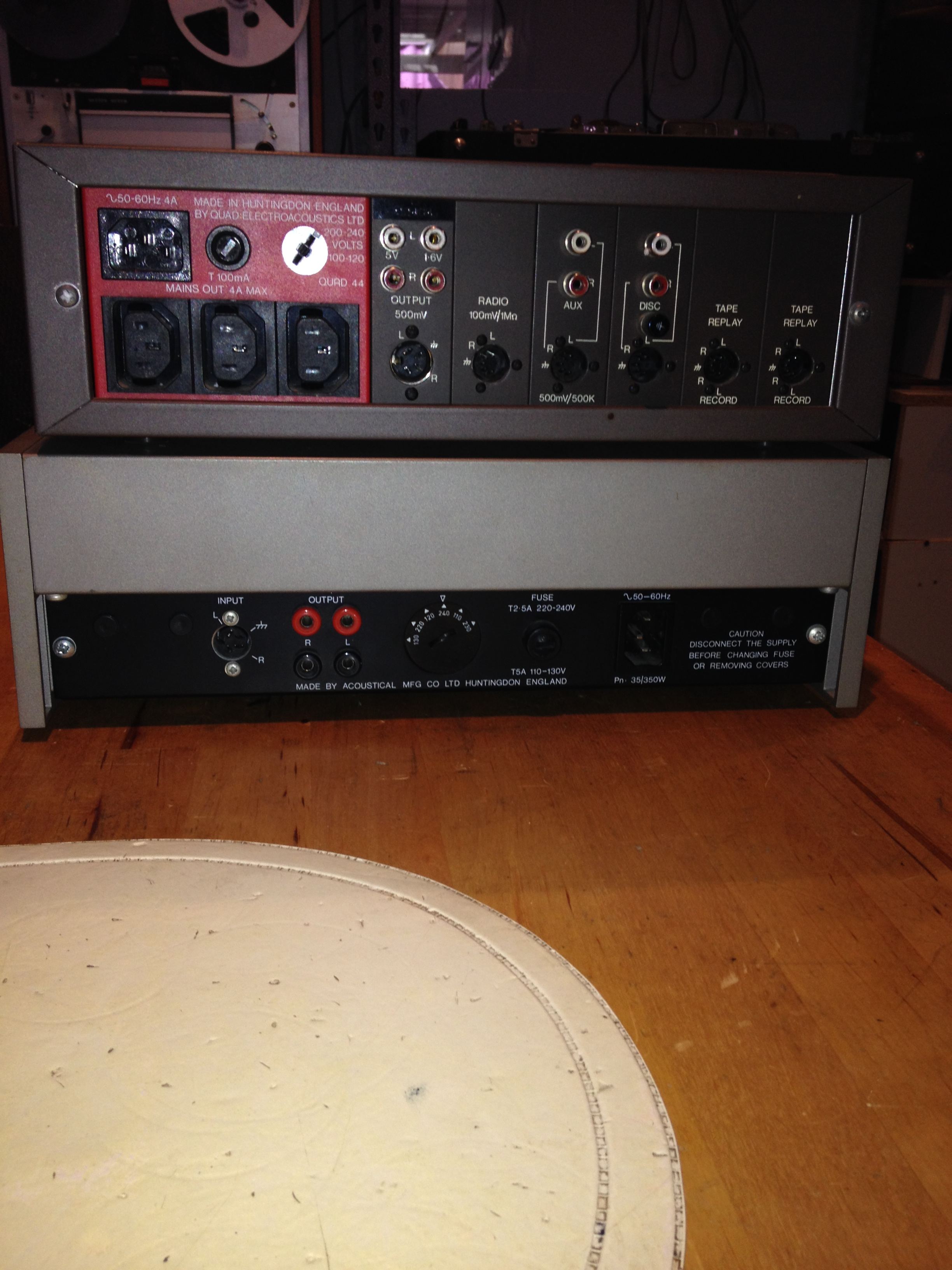 QUAD 405-2 Power Amp & 44 Pre AMP - Stereo, Home Cinema, Headphones ...