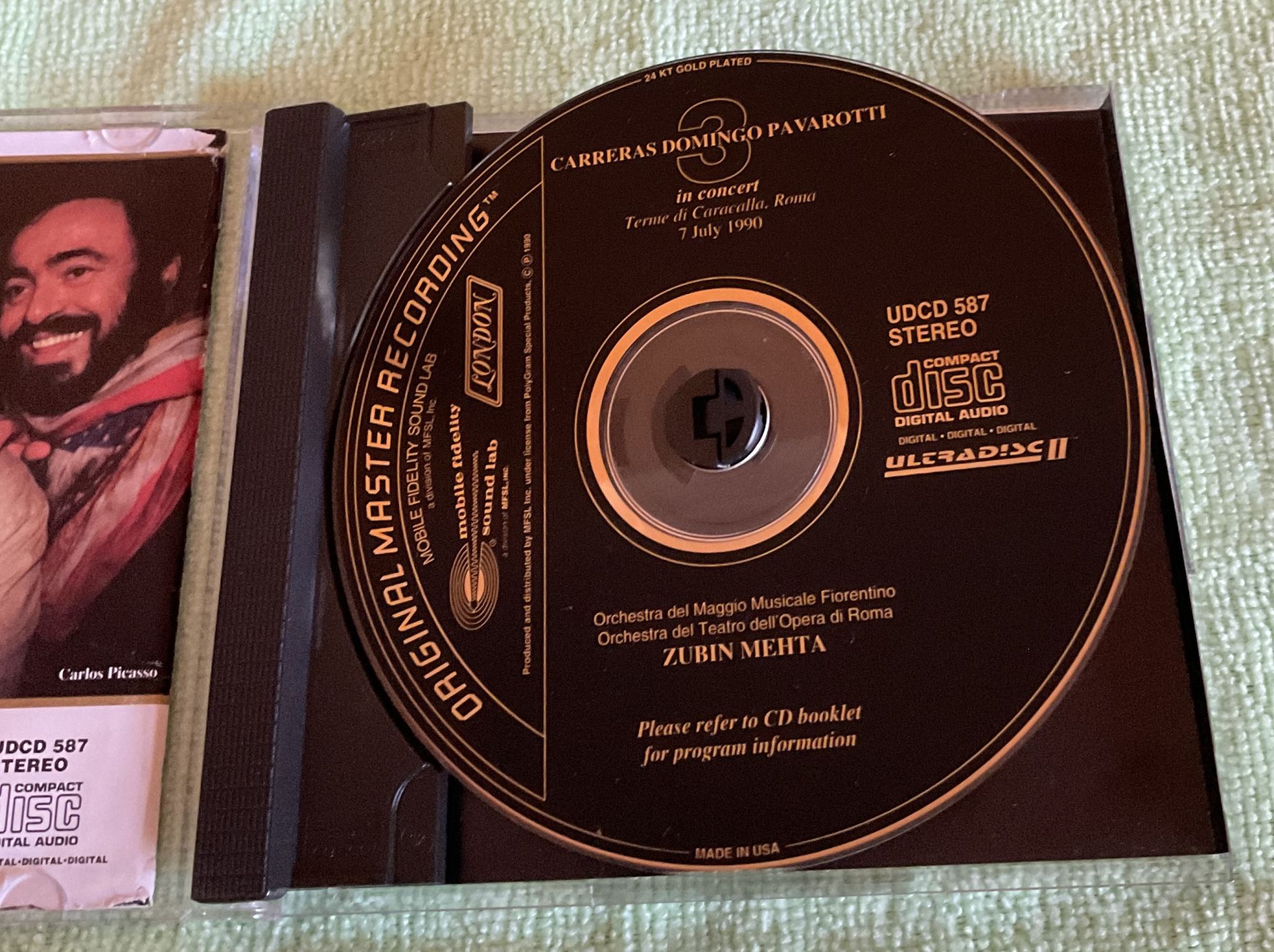 Carreras, Domingo, Pavarotti "IN CONCERT" MOFI ULTRADISC CD |﻿ Vinyl ...