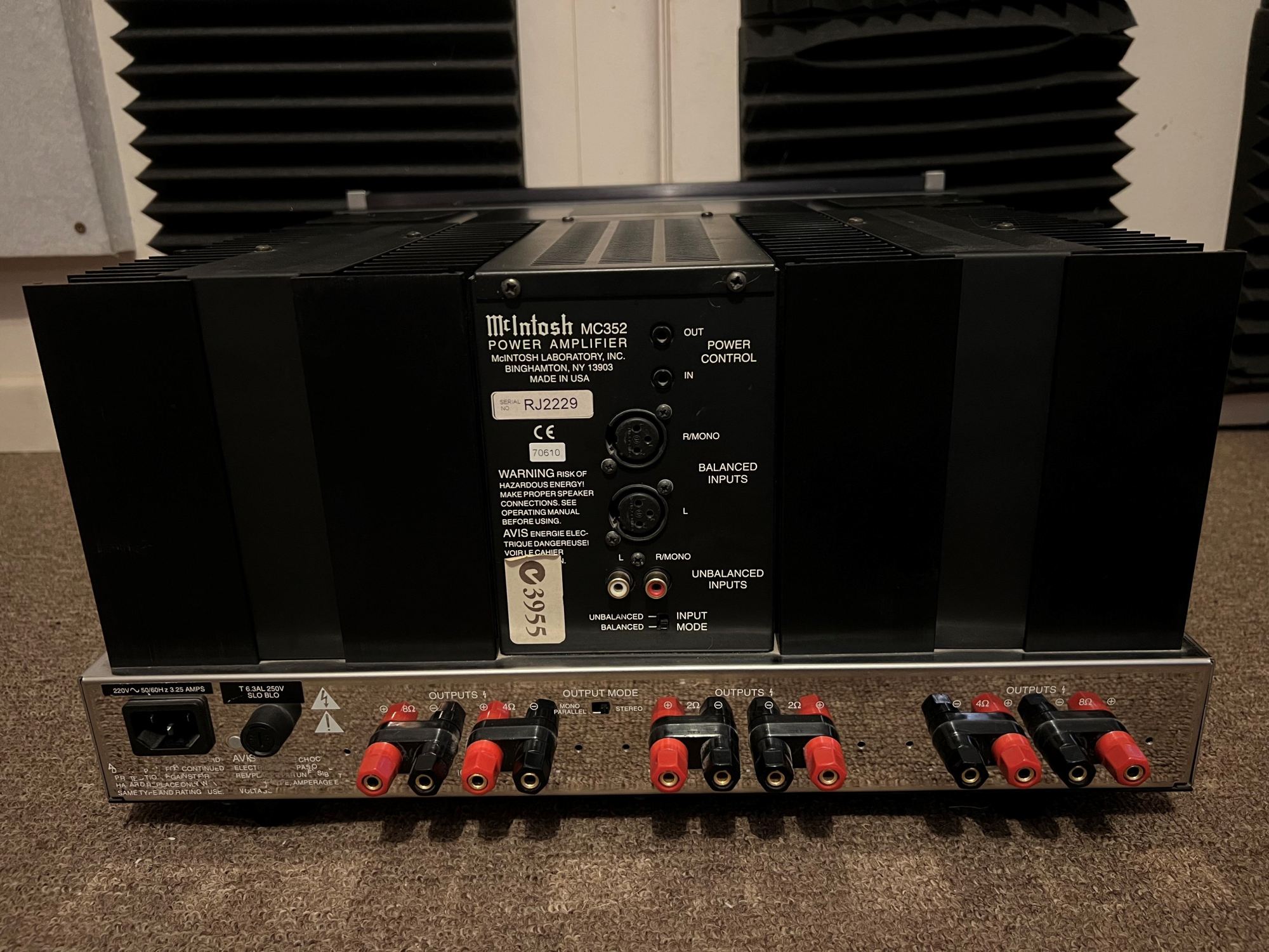 SOLD ELSEWHERE: McIntosh MC352 Power Amplifier - Stereo, Home Cinema ...