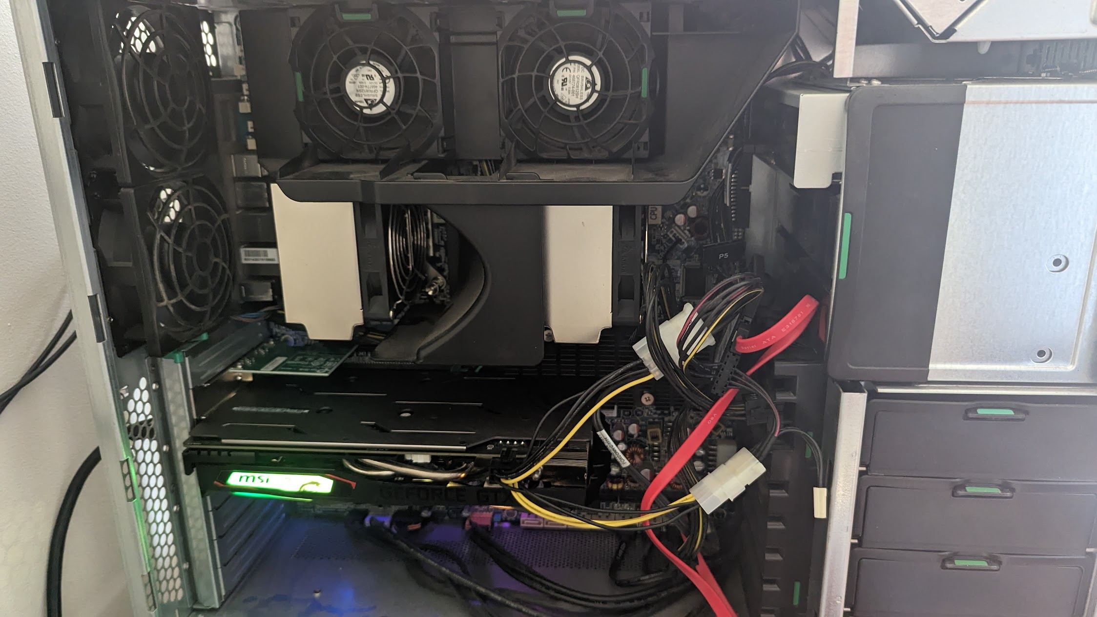 HP z800 Workstation PC with MSI 1660 Super GPU Twin Xeon CPU ...