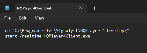 HQPlayer in Highest Priority Processing Mode (Windows) - Digital ...